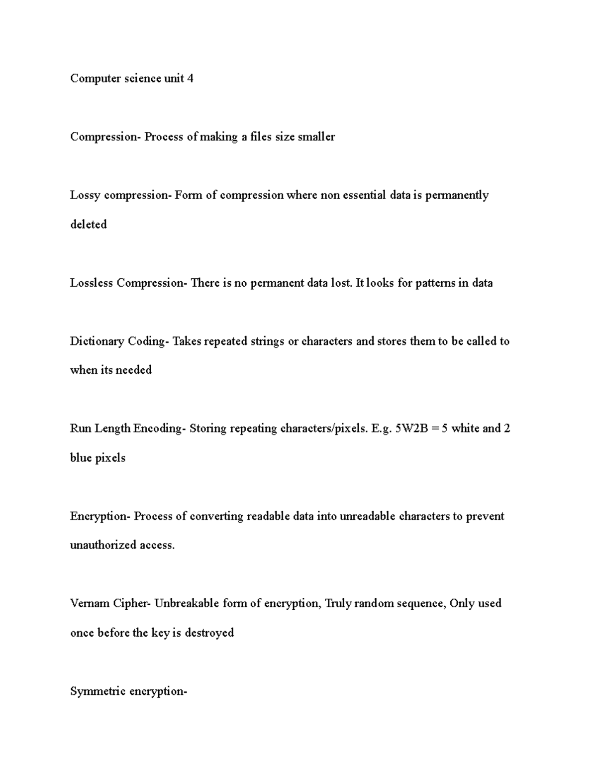 foundations of computer science unit 4 notes - Computer science unit 4 ...