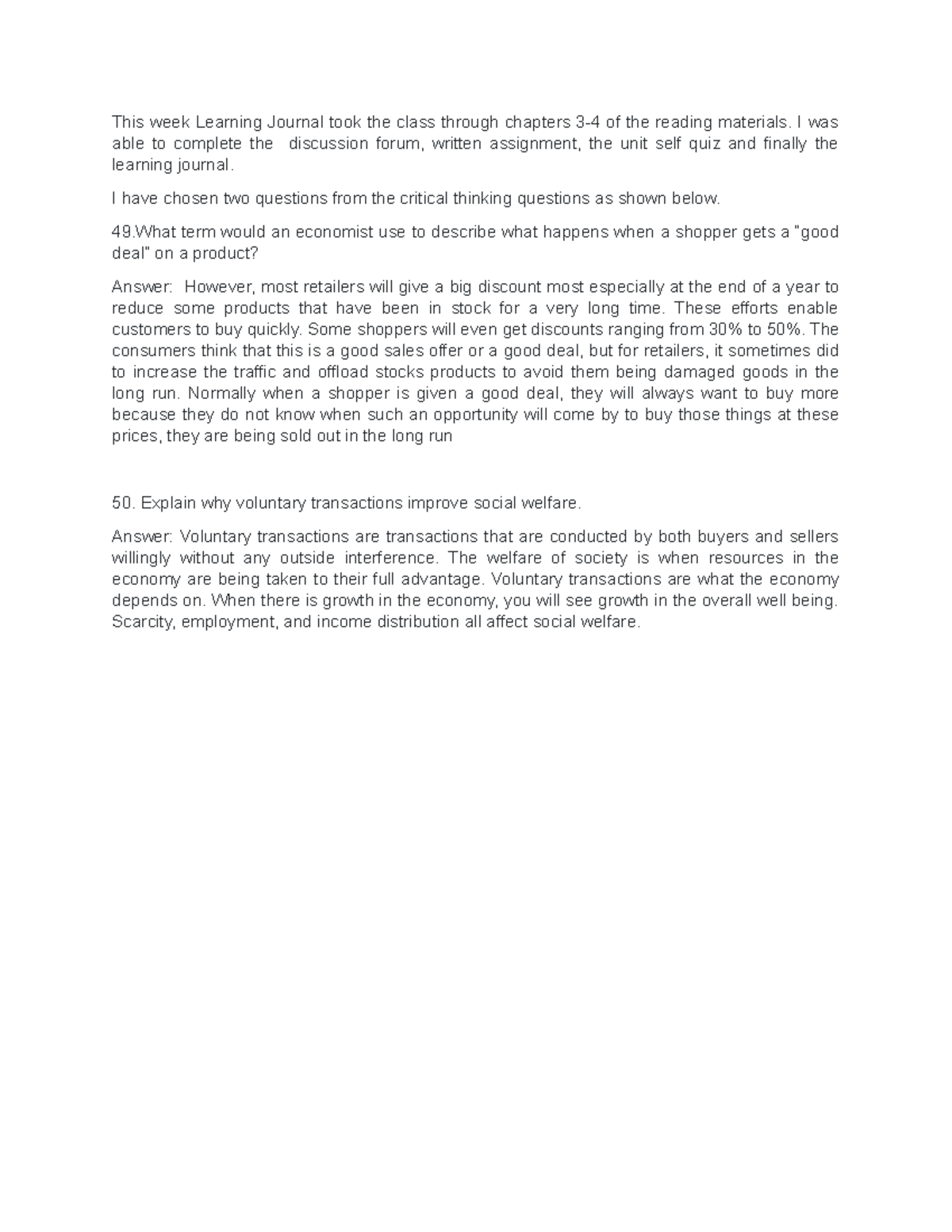 BUS 1103 W A Unit 2 - Assignment - BUS 1103 - UoPeople - Studocu