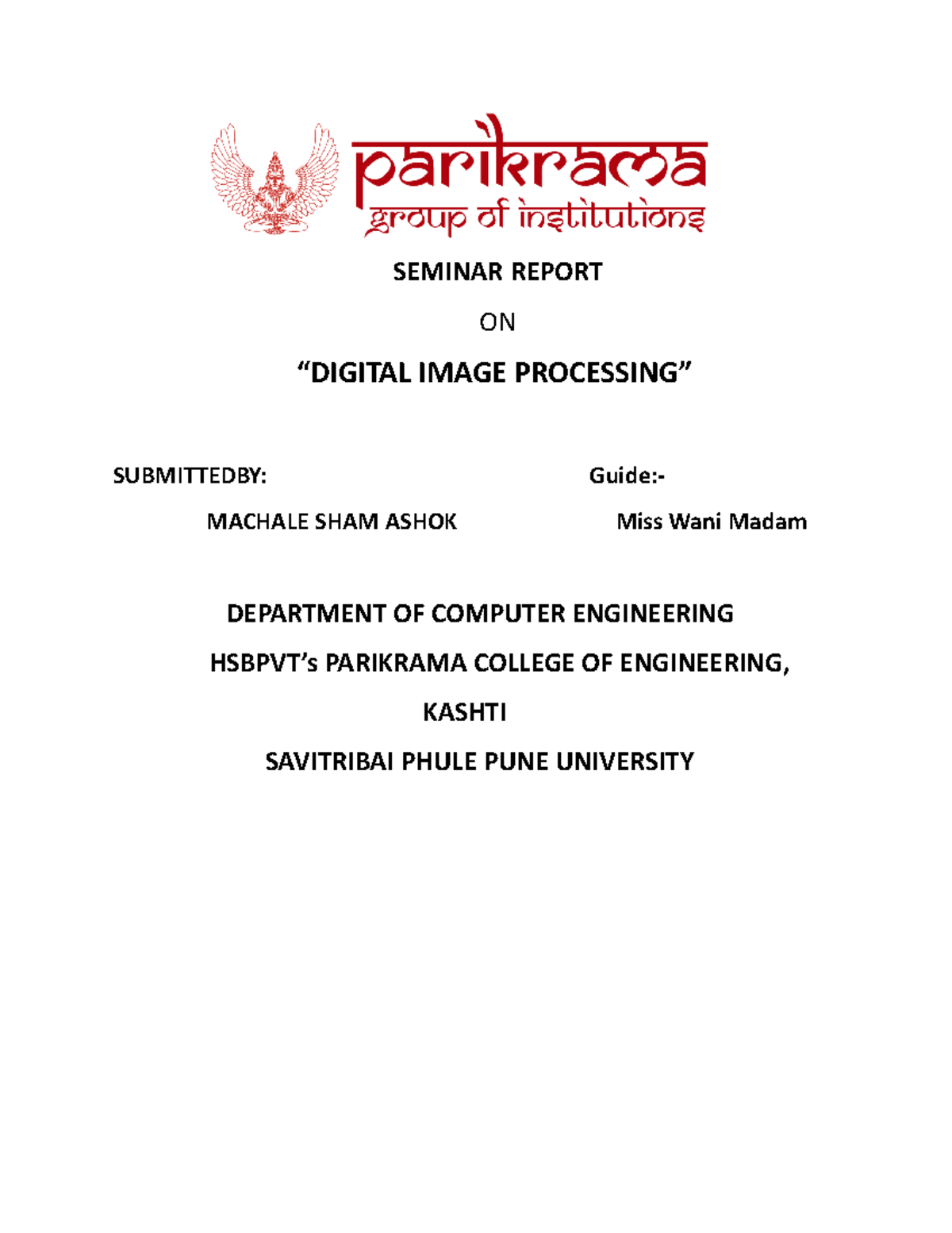 Document 38 - It is very helpful to make project on Digital Image ...