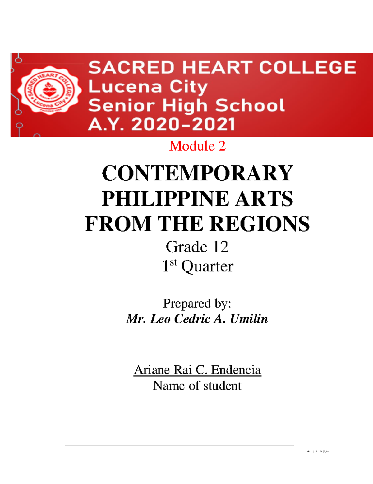 Contermporary-World-Lecture-Notes - Module 2 CONTEMPORARY PHILIPPINE ...