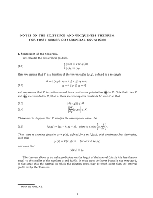 Firstorderexistunique - MATH 209: PROOF OF EXISTENCE / UNIQUENESS ...