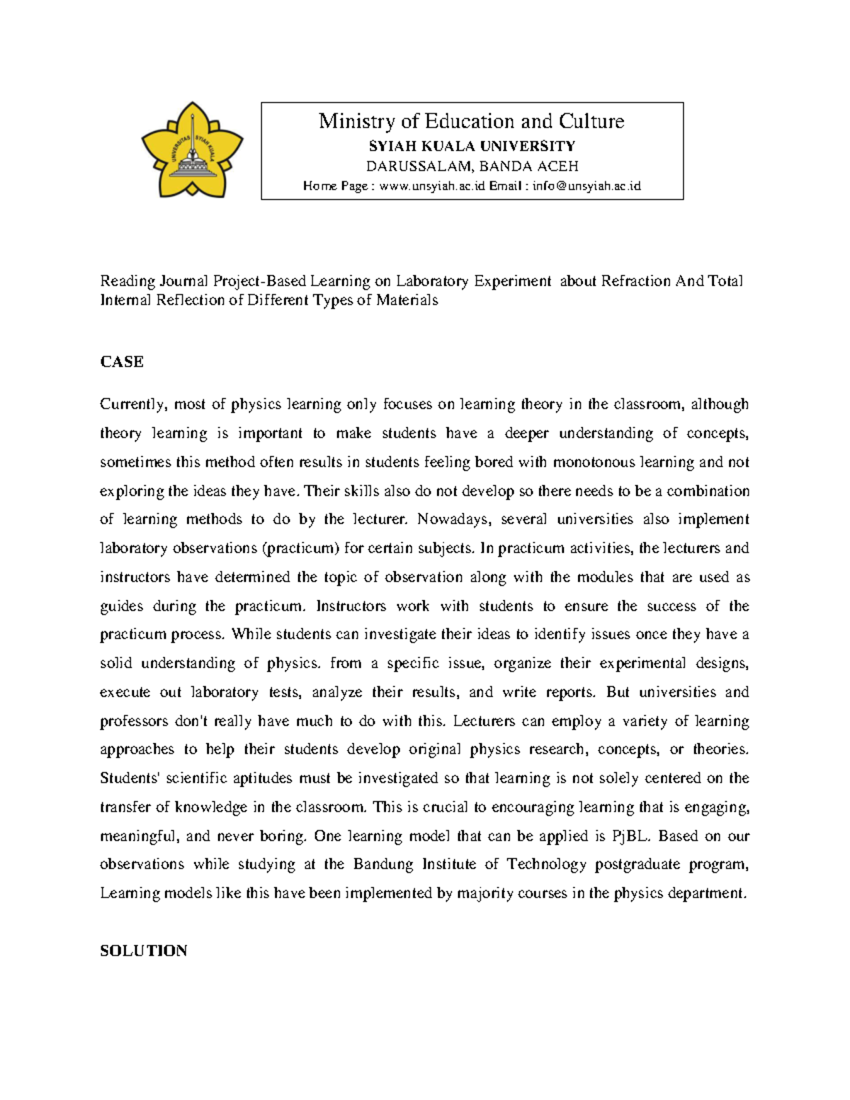 Reading Journal Project - Reading Journal Project-Based Learning on ...