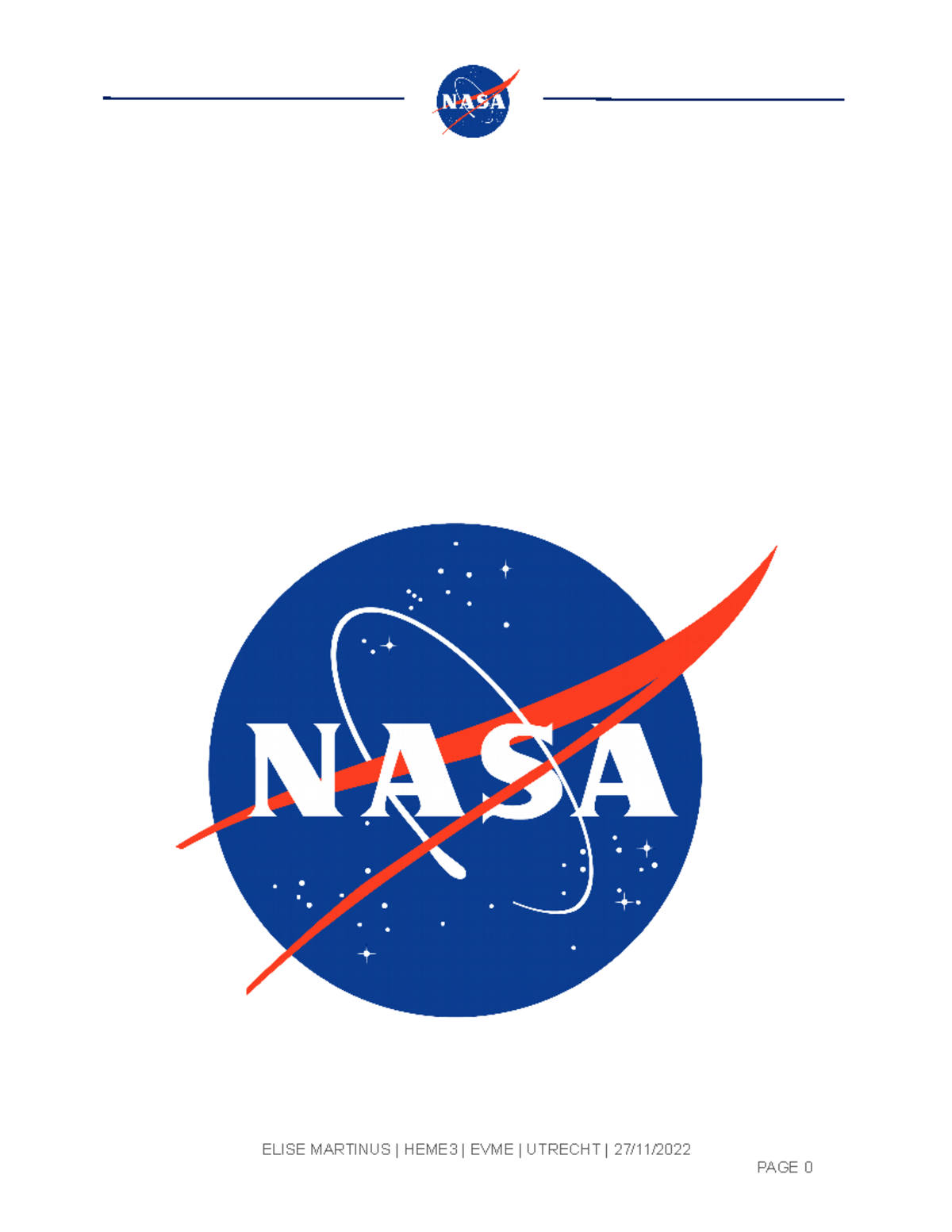 EVME Report NASA - Event created for NASA - NASA presents: Up & Beyond ...