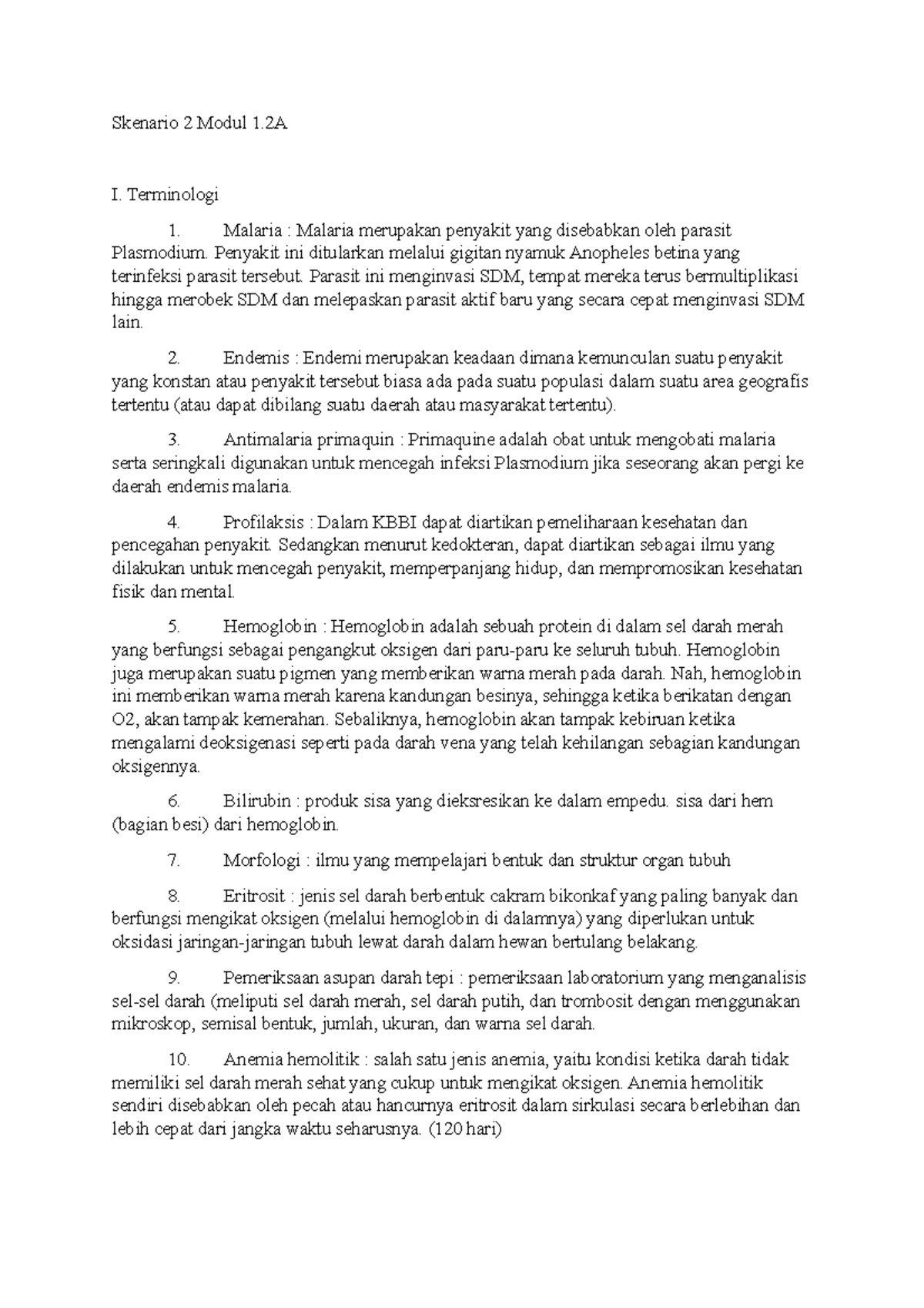Skenario 2 Modul 1 - asasasaasas - Skenario 2 Modul 1 I. Terminologi ...