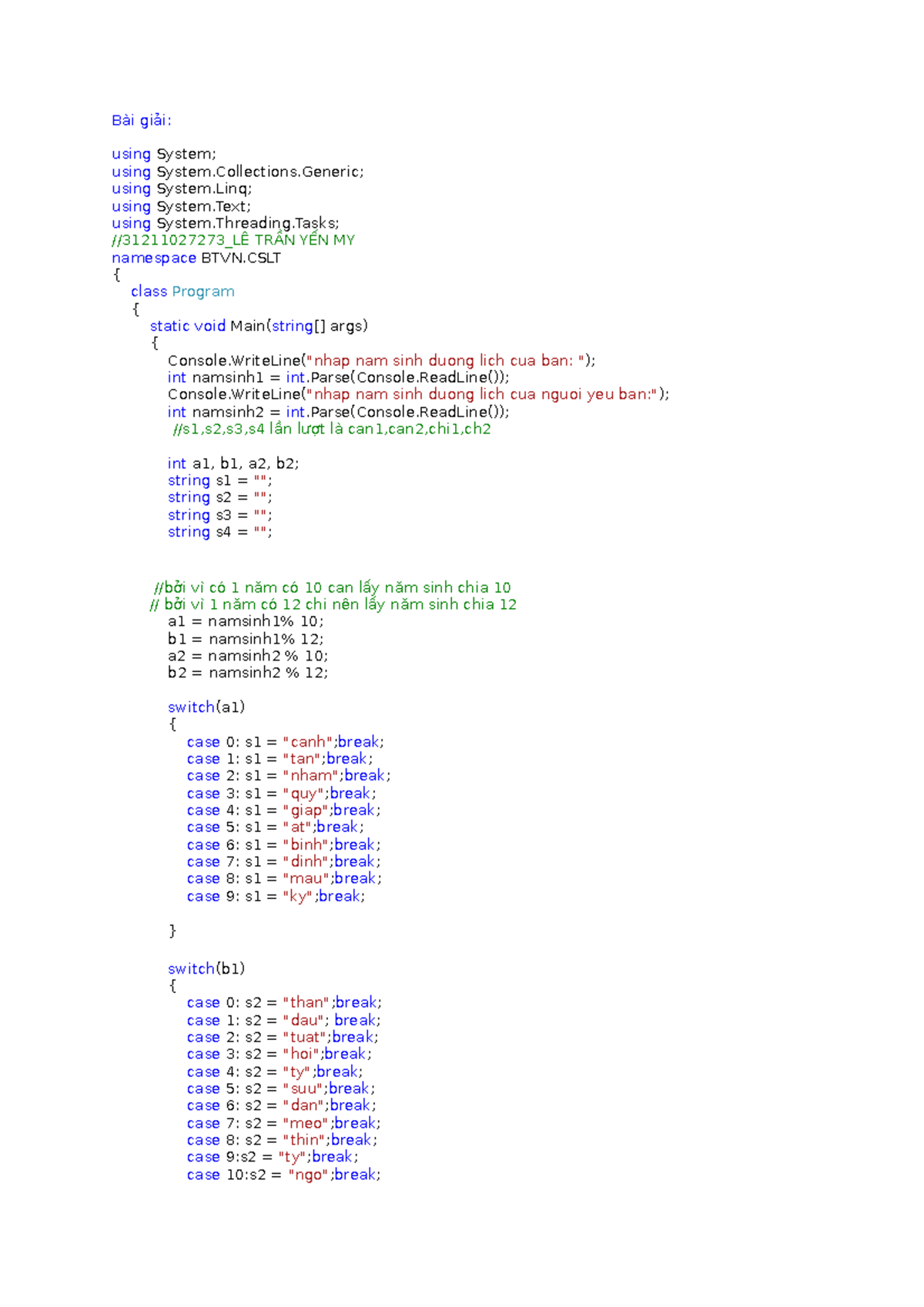 KTGK - good - Bài giải: using System; using System; using System; using System; using System ...