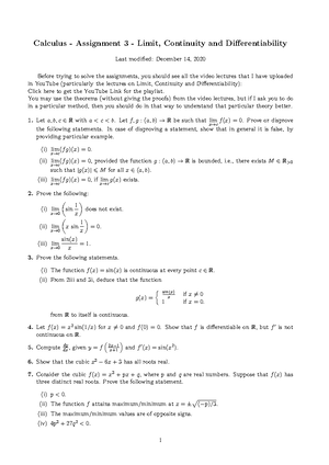 Assignment 2 - You may use the theorems (without giving the proofs) from the video lectures, but ...