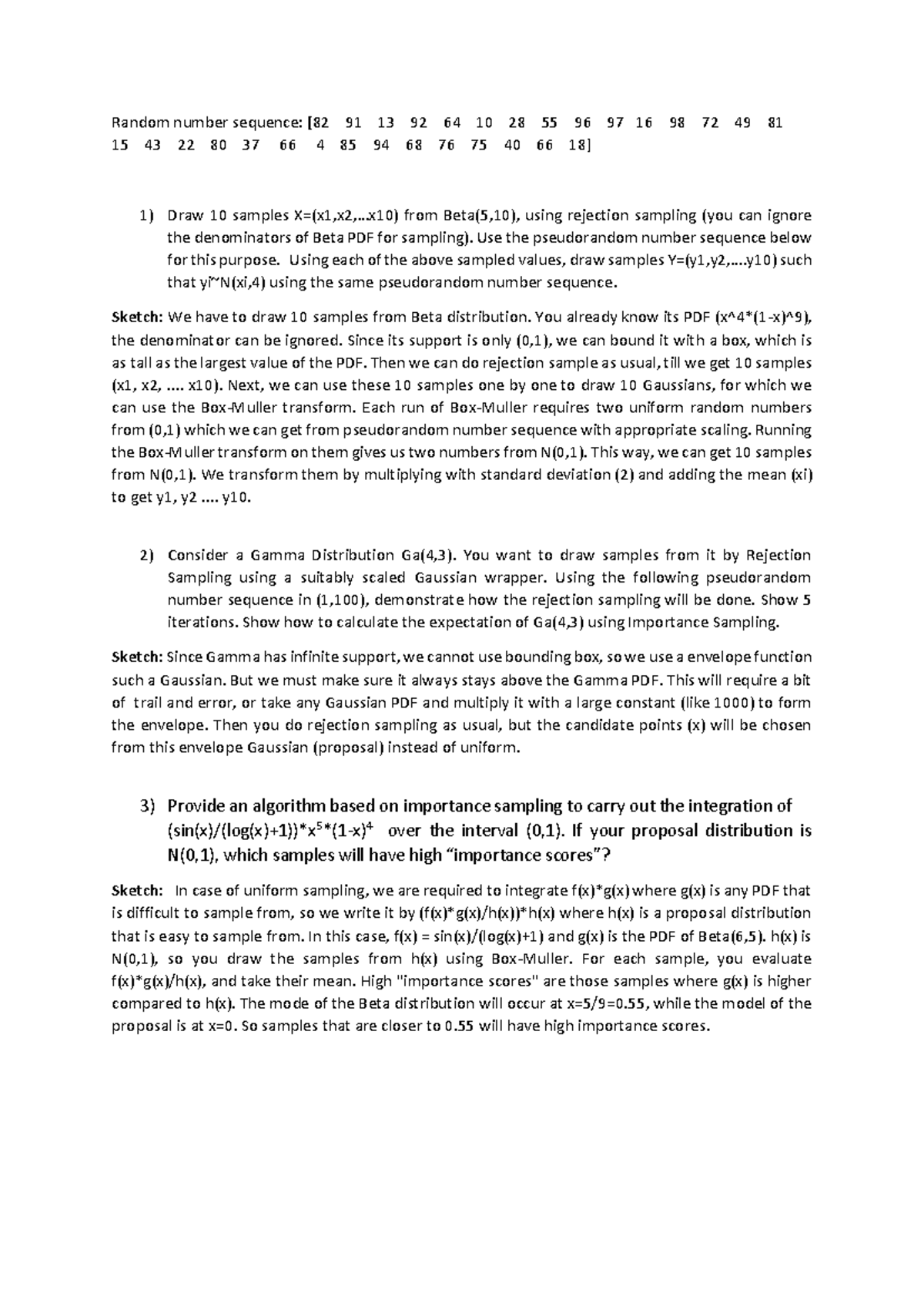 Practice Module 3 with solutionsketch - Random number sequence: [ 82 91 13 92 64 10 28 55 96 97 ...