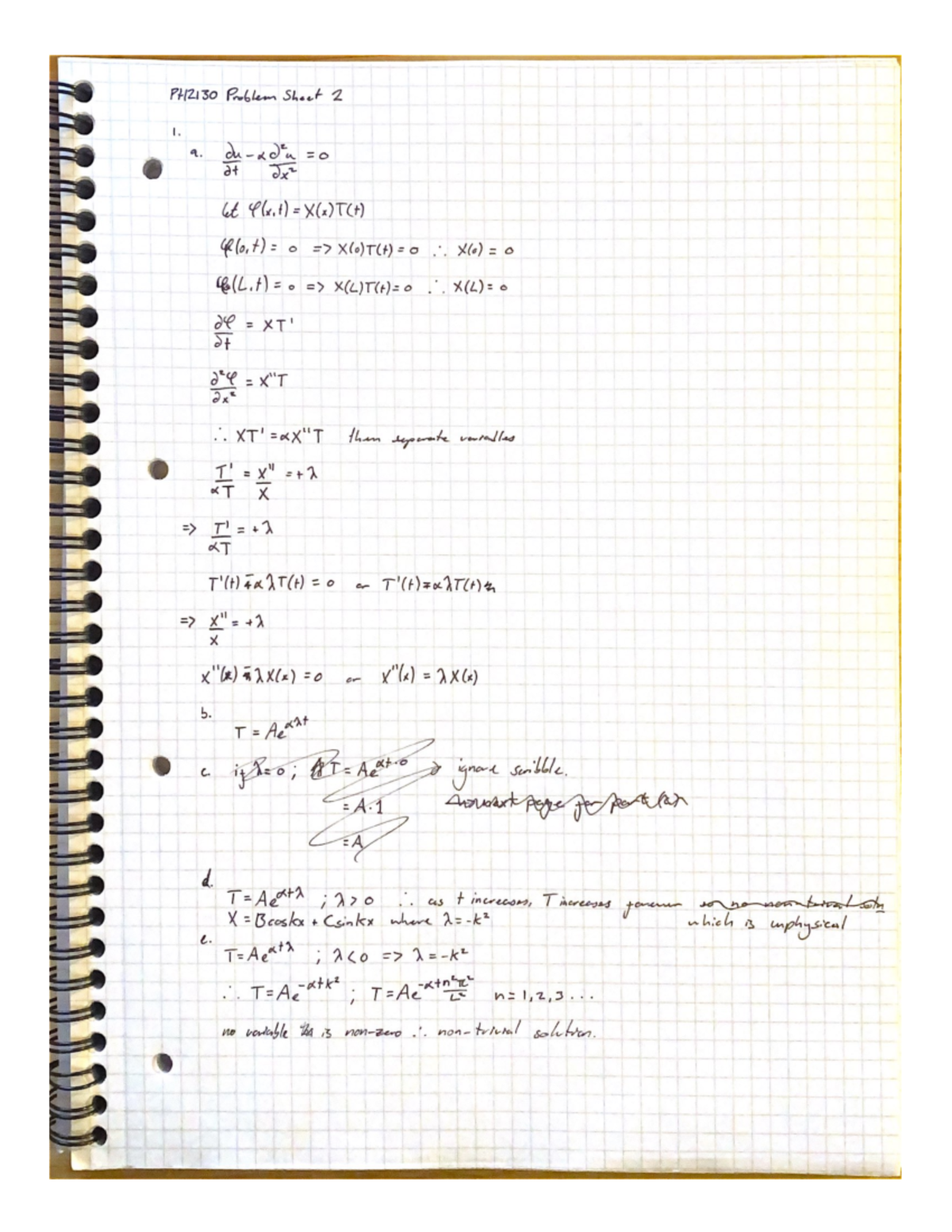 Maths PS2 - Dr Tracey Berry - PH2130 - RHUL - Studocu