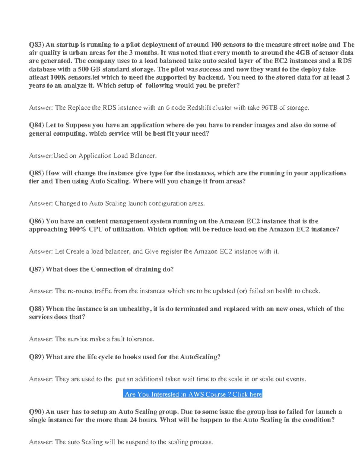 1658068649195-11 - Amazon web services theory and lecture notes - Q83 ...