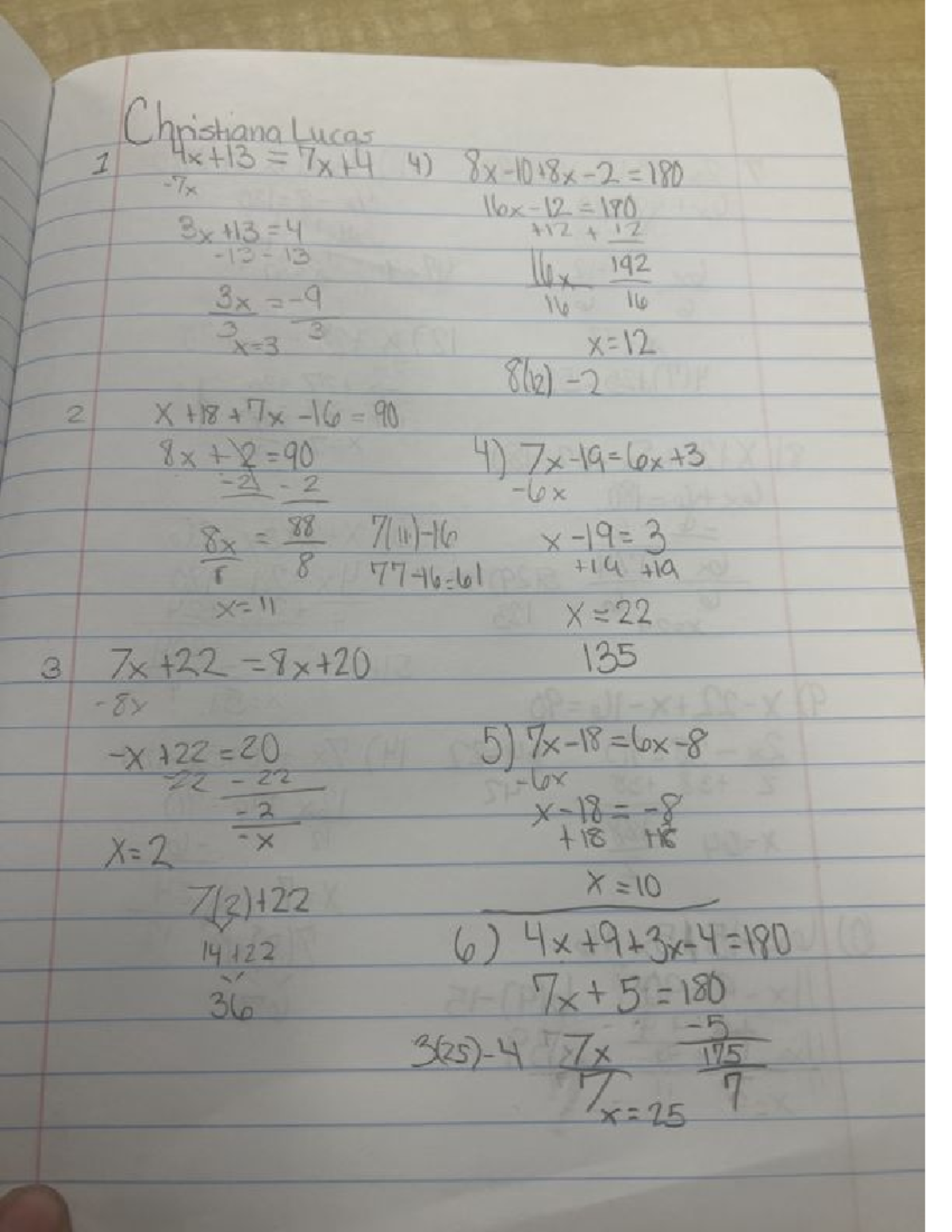 426819893-notes 2 - Math notes - Christiana Lucas 1 7xt4 4) 3x 4 12 lex ...