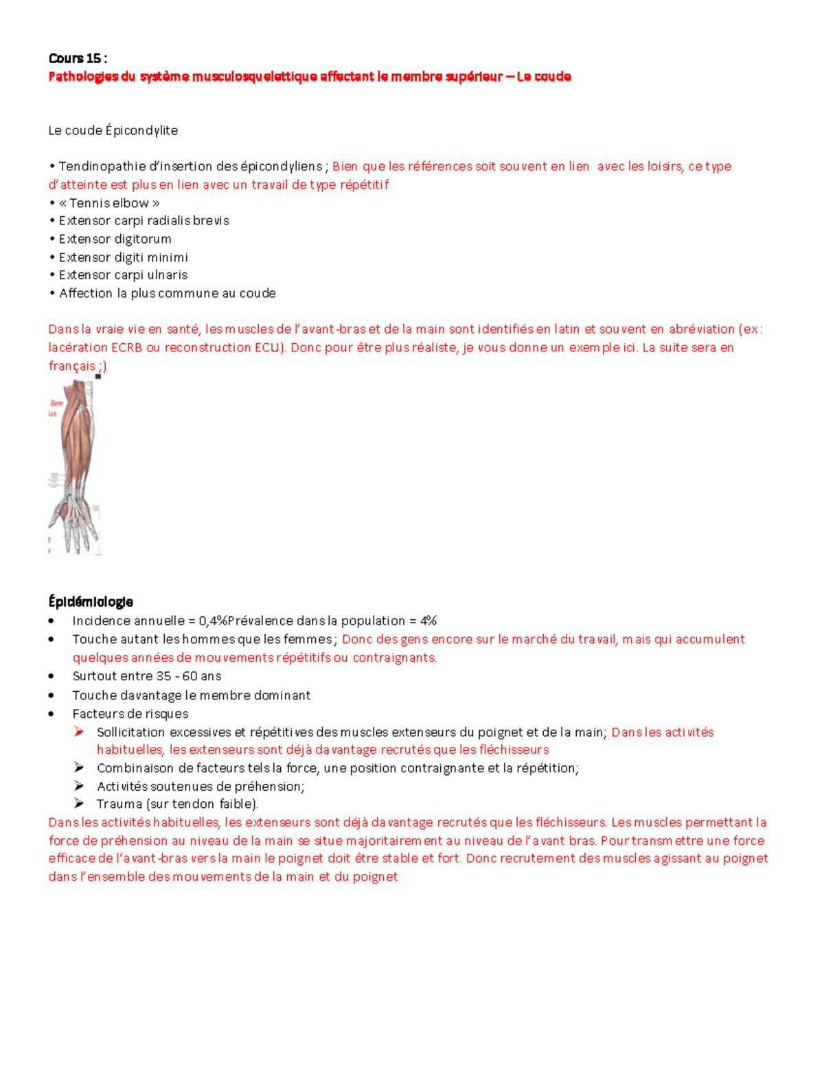 Pathologies du système musculosquelettique affectant le membre ...
