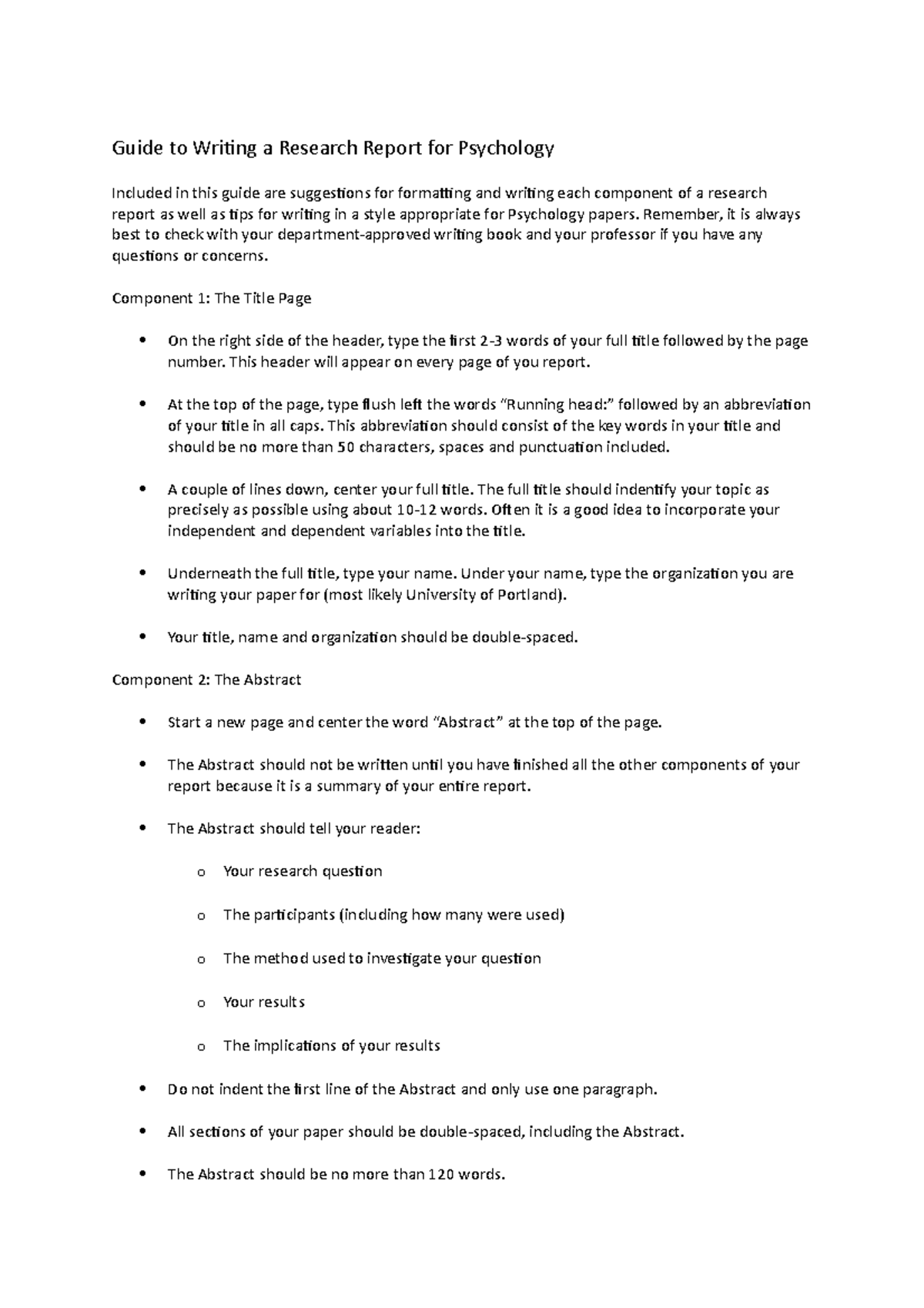 Research Report Guide - Guide to Writing a Research Report for ...