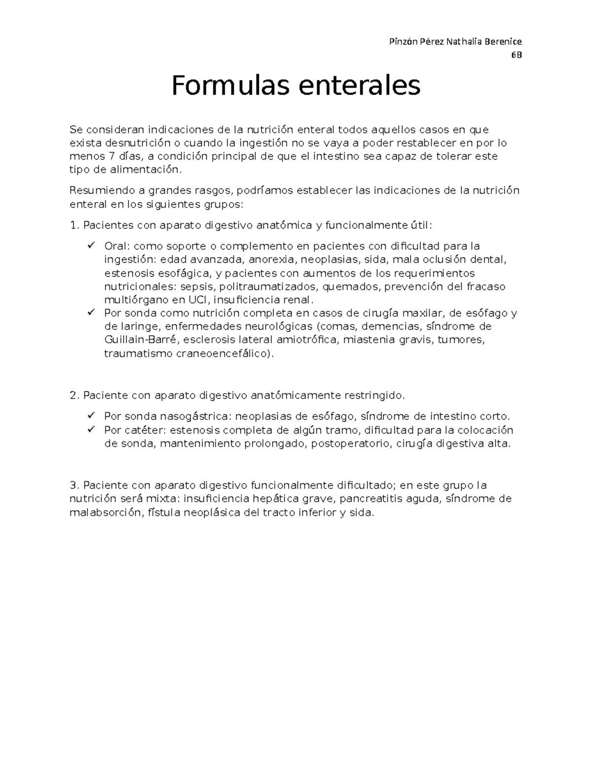 Formulas enterales - nutricion enteral - 6B Formulas enterales Se ...