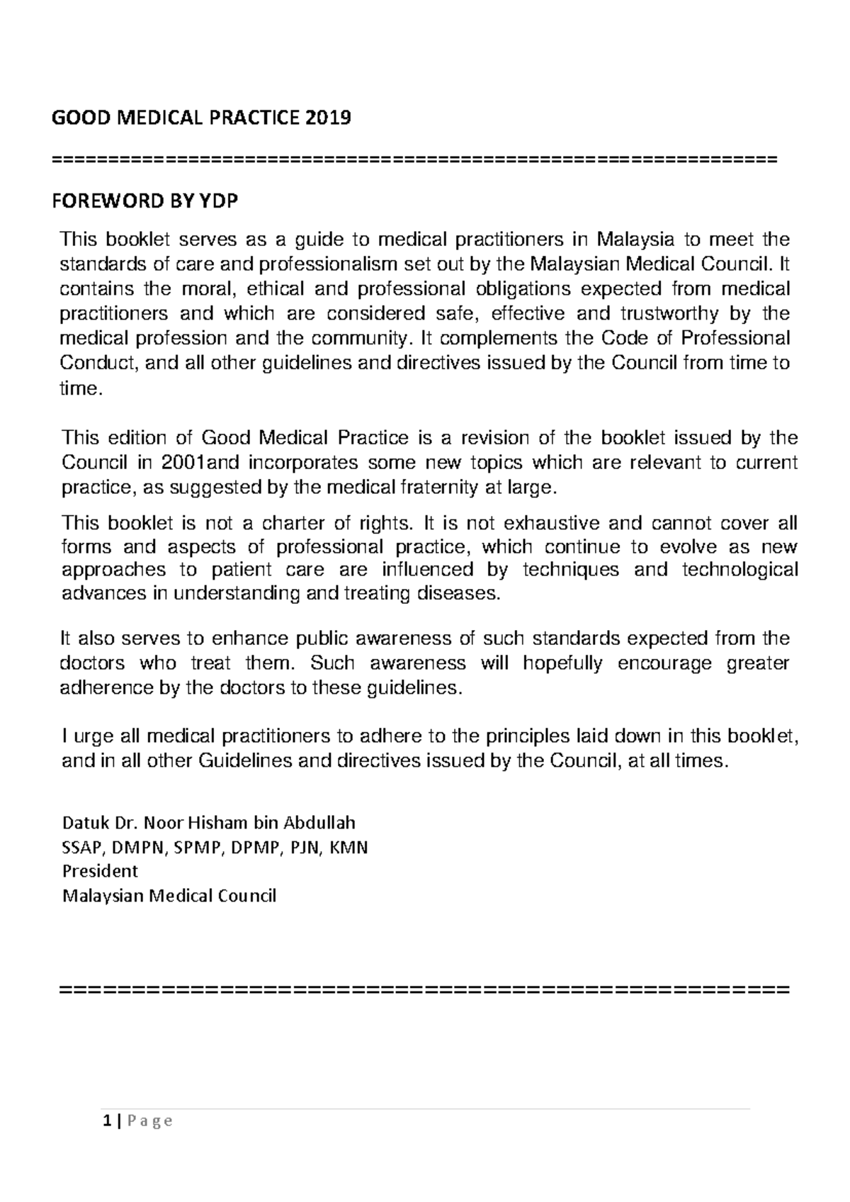 GMP Final Edited Amended Version - GOOD MEDICAL PRACTICE 2019 - Studocu