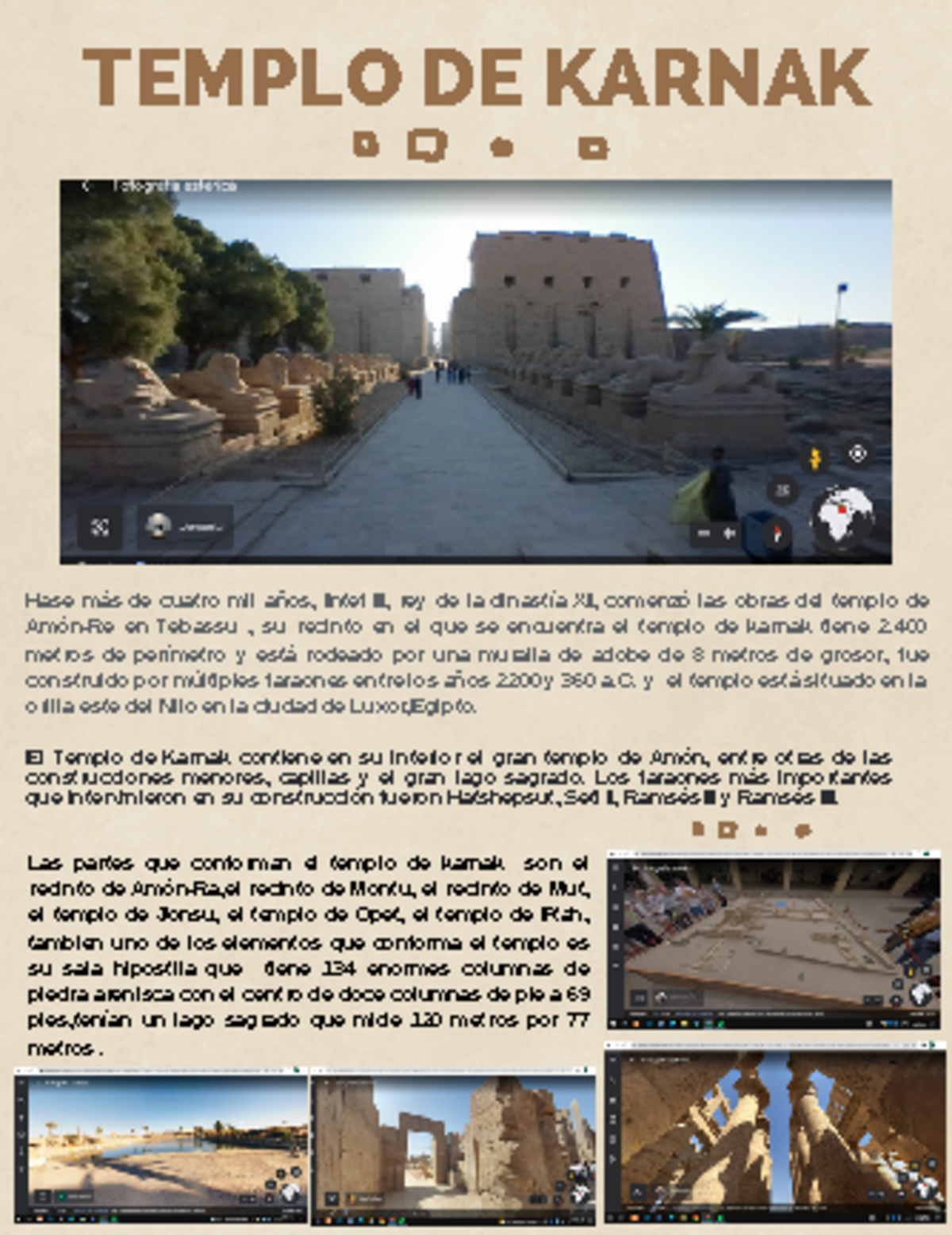 Templo DE Karnak - TEMPLO DE KARNAK Hase más de cuatro mil años, Intef ...