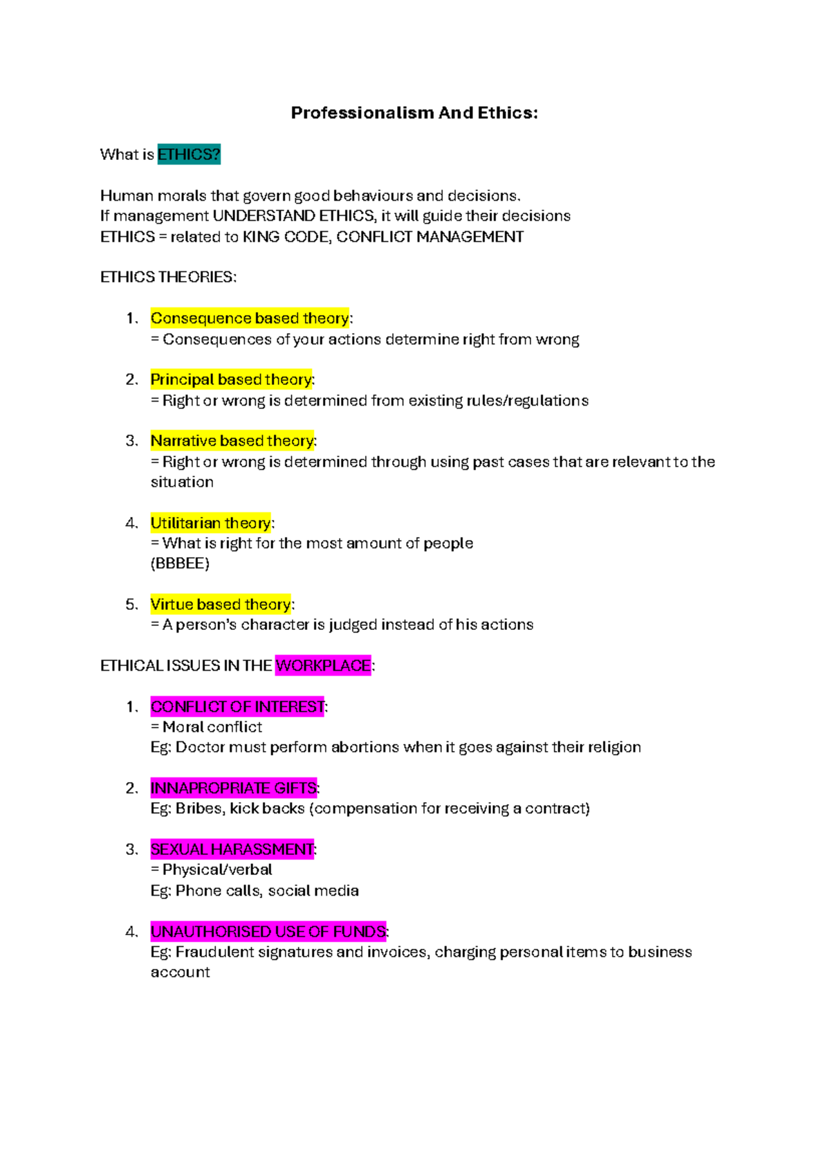 Professonalism and Ethics - Professionalism And Ethics: What is ETHICS ...