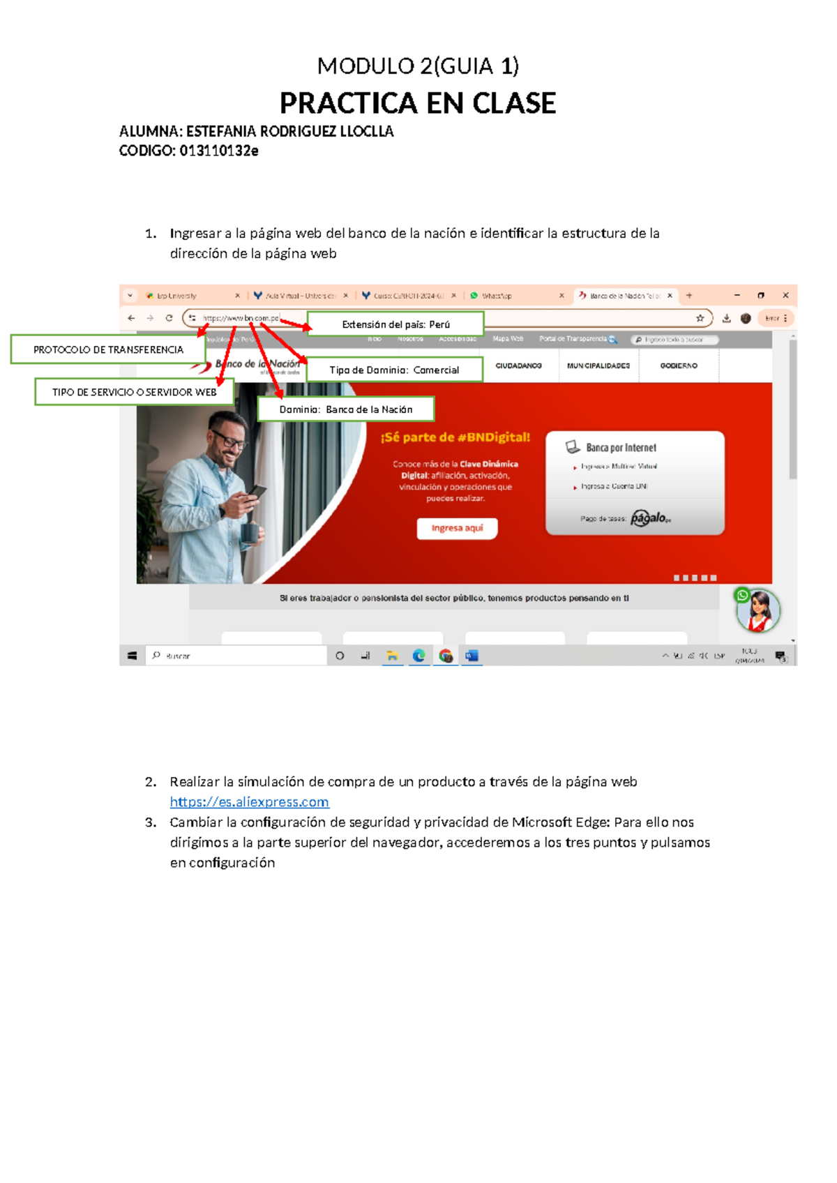 Practica 01-M2-CFC-B.TXT (EN Clase) - MODULO 2(GUIA 1) PRACTICA EN CLASE ALUMNA: ESTEFANIA ...