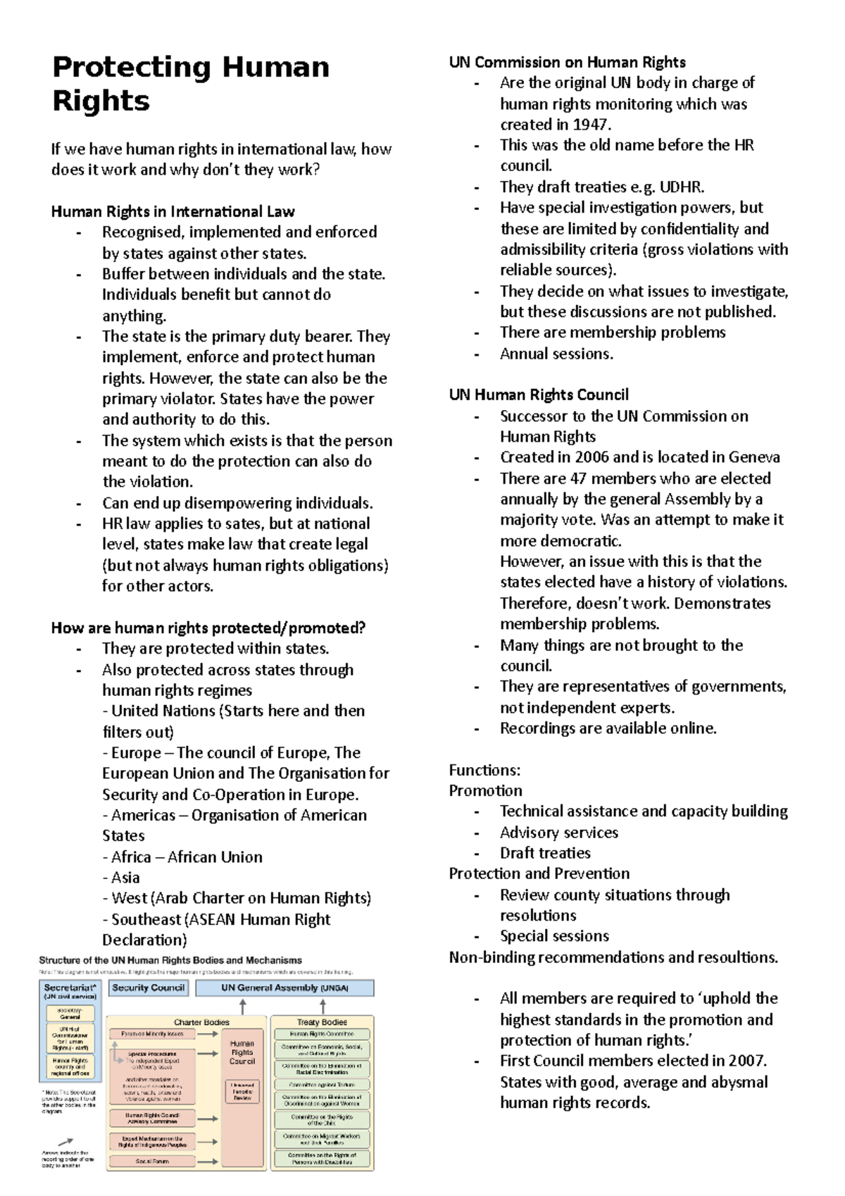 Protecting Human Rights - Protecting Human Rights If we have human ...