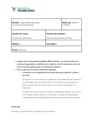 actividad 2 canales - Nombre del alumno: Aimee Isabella Javalera ...