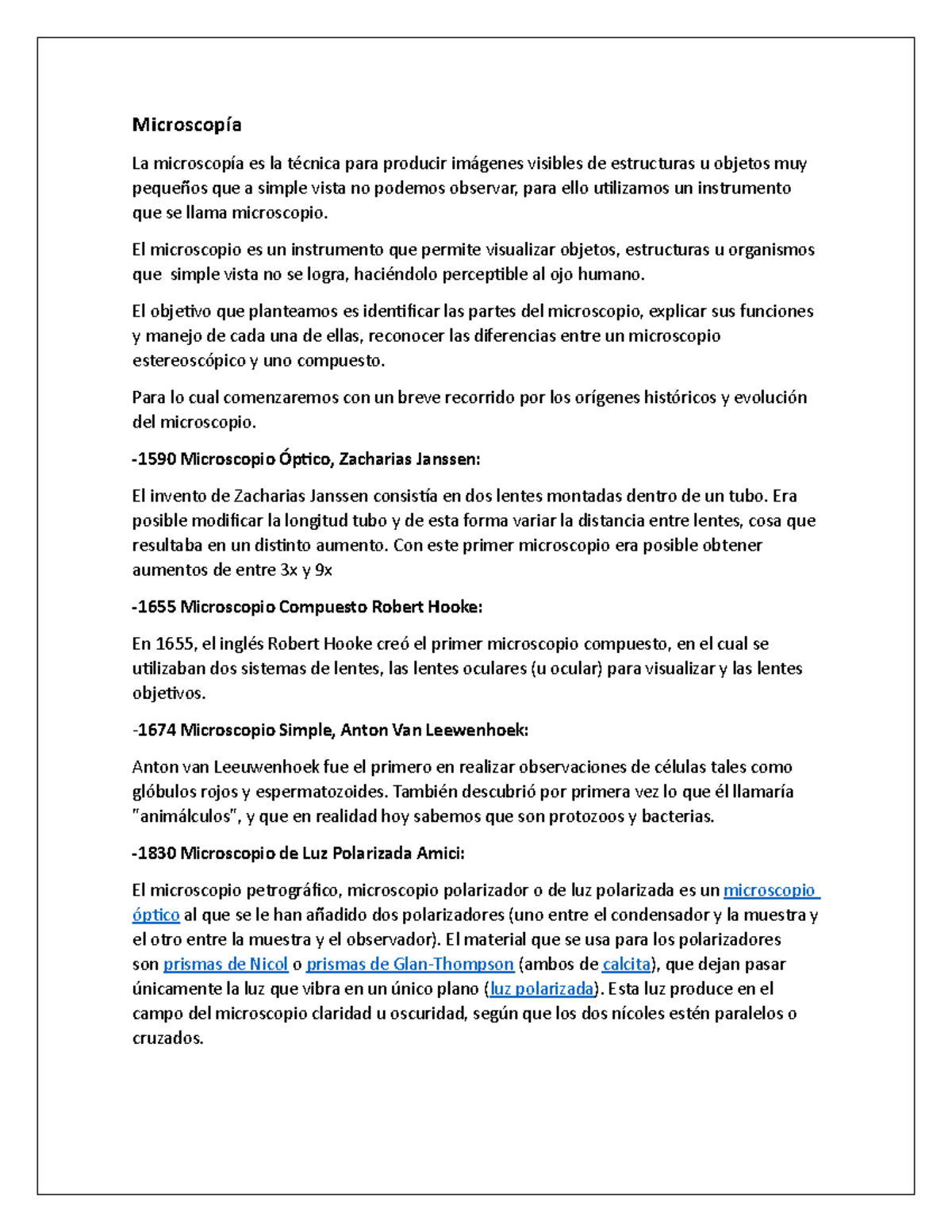 Microscopia - Que es la micrometría - Microscopía La microscopía es la ...