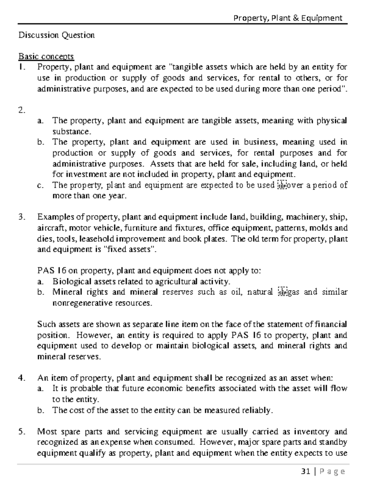 15 Property, Plant and Equipment (key) - Property, Plant & Equipment ...