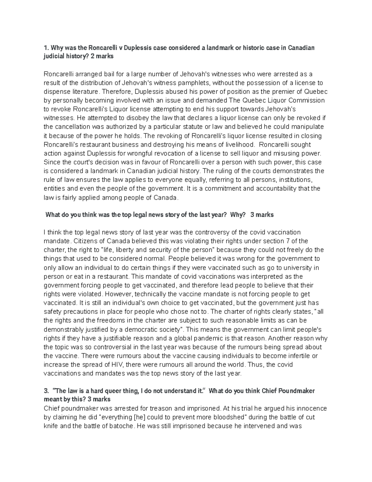 Rule of Law - or law classs - Why was the Roncarelli v Duplessis case ...