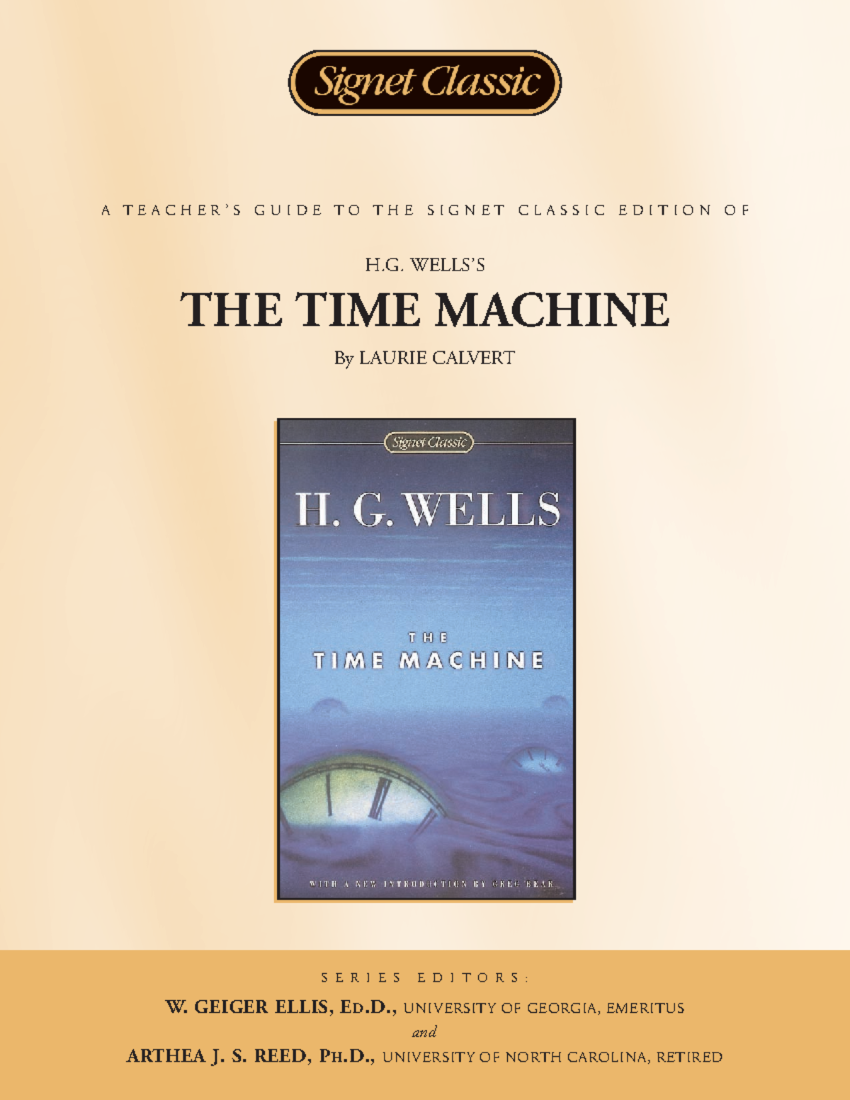 The Time Machine Study Guide - S E R I E S E D I T O R S : W. GEIGER ...