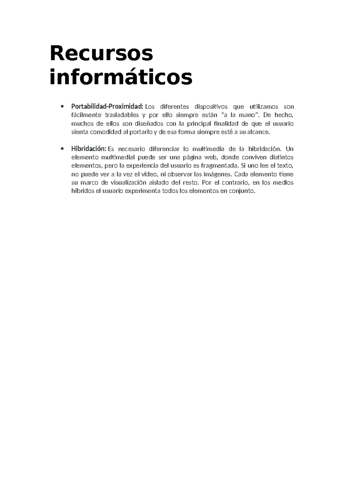 Recursos informáticos s - Recursos informáticos Portabilidad-Proximidad ...