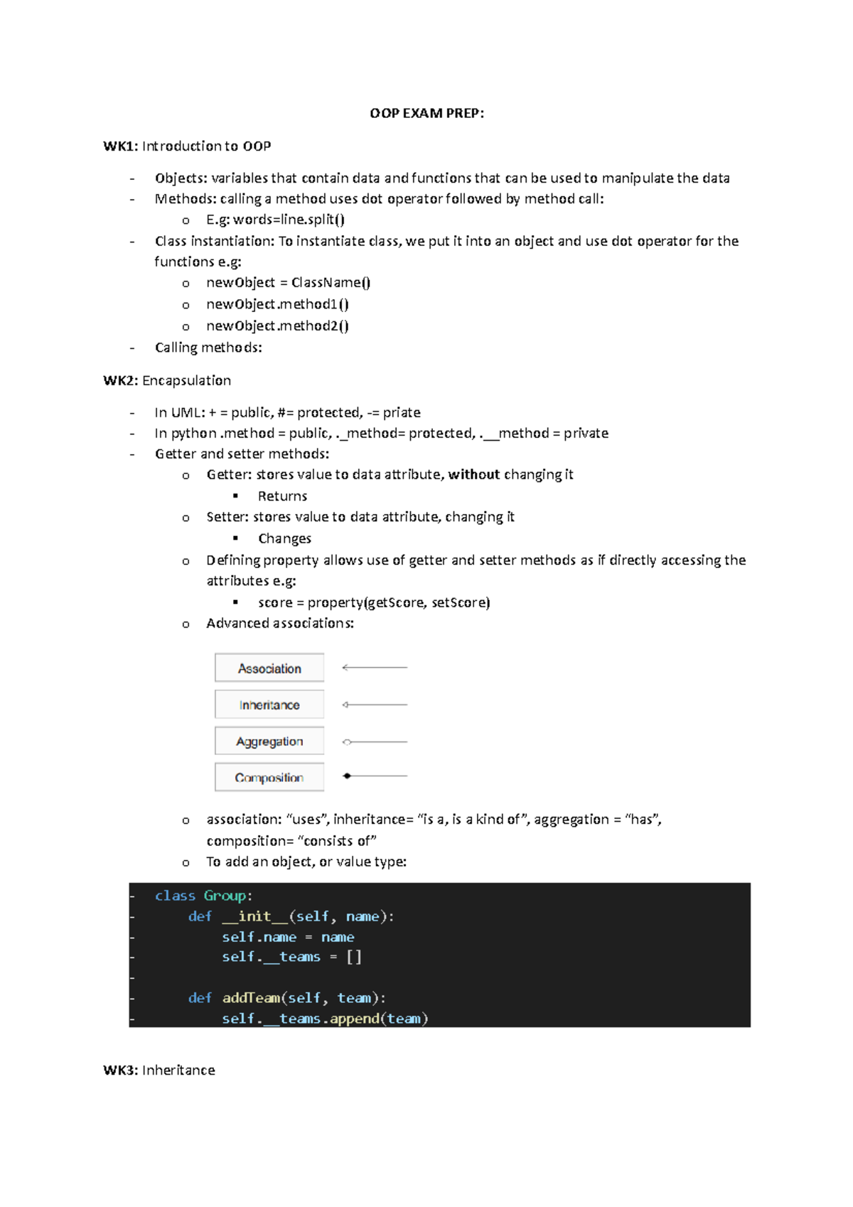 Oop Exam Prep Desc Oop Exam Prep Wk1 Introduction To Oop Objects Variables That Contain 6175