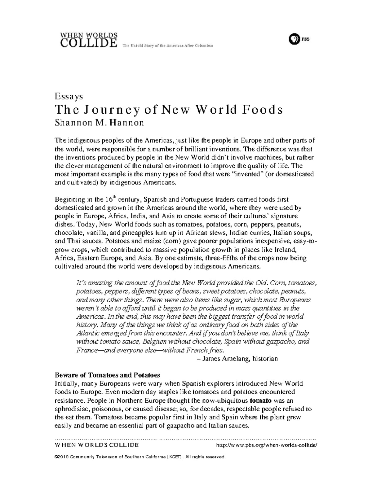 WWC New World Foods - - Studocu