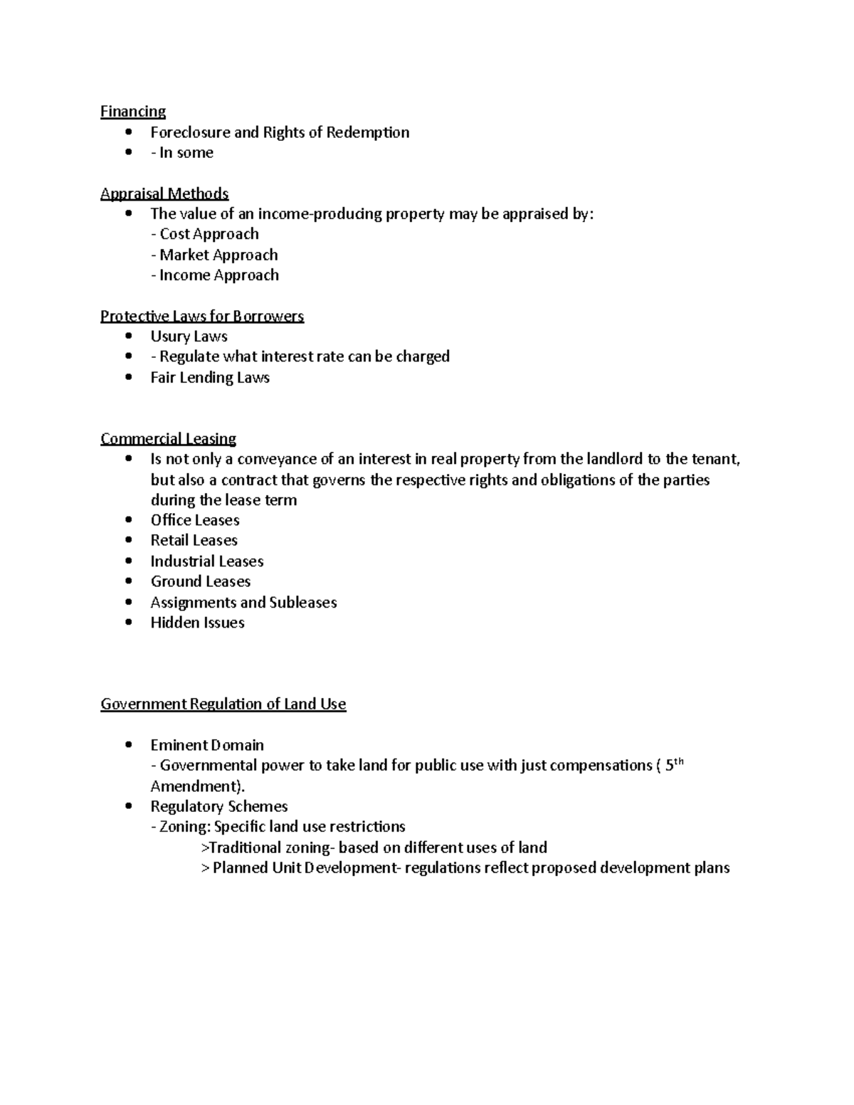 Chapter 18 - Notes - Financing Foreclosure and Rights of Redemption ...