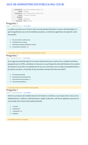 Prueba 1 Administracion Pública - Pregunta 1 Correcta Se puntúa 1,00 sobre 1, Marcar pregunta ...