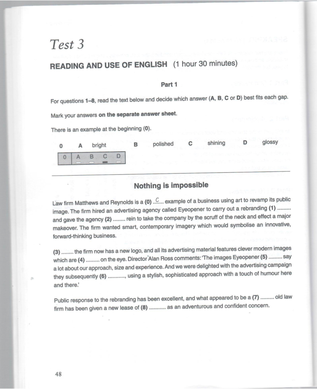 C2 Exam practice UOI Reading and listening - English - Studocu