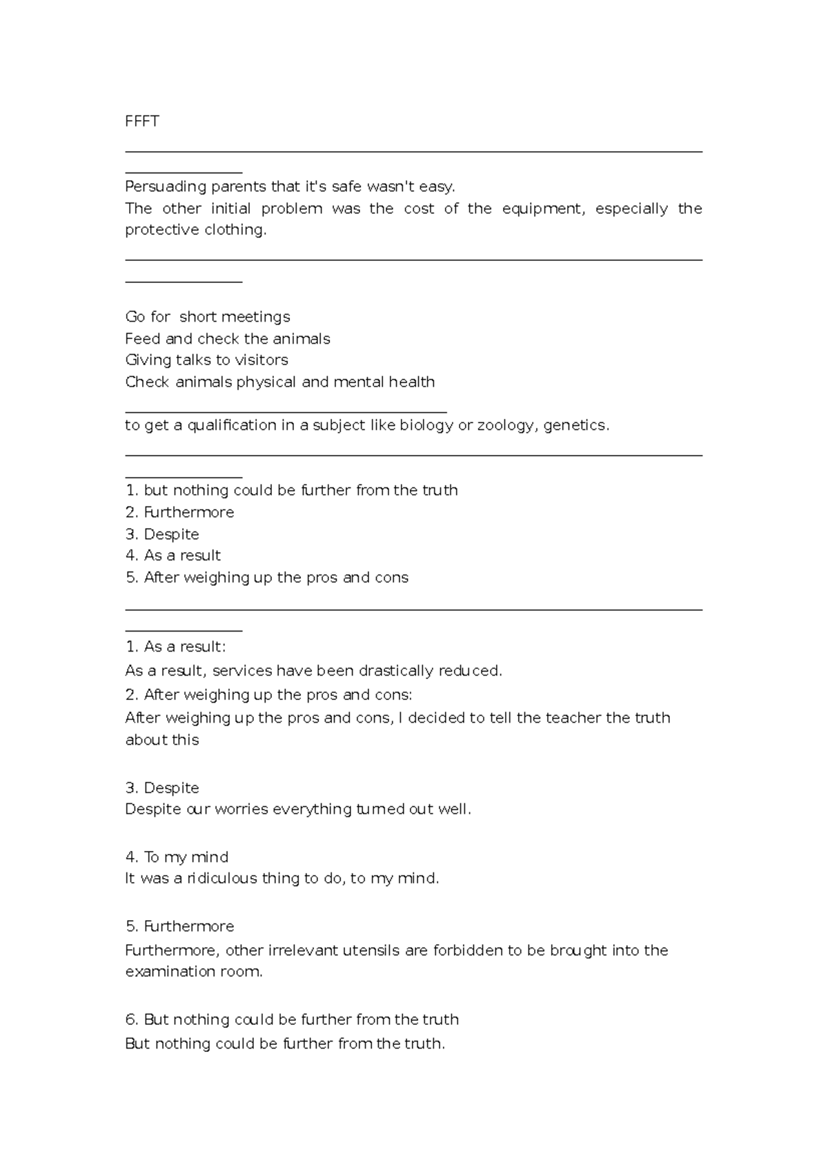 Answer sheet - dasdf - FFFT - Studocu