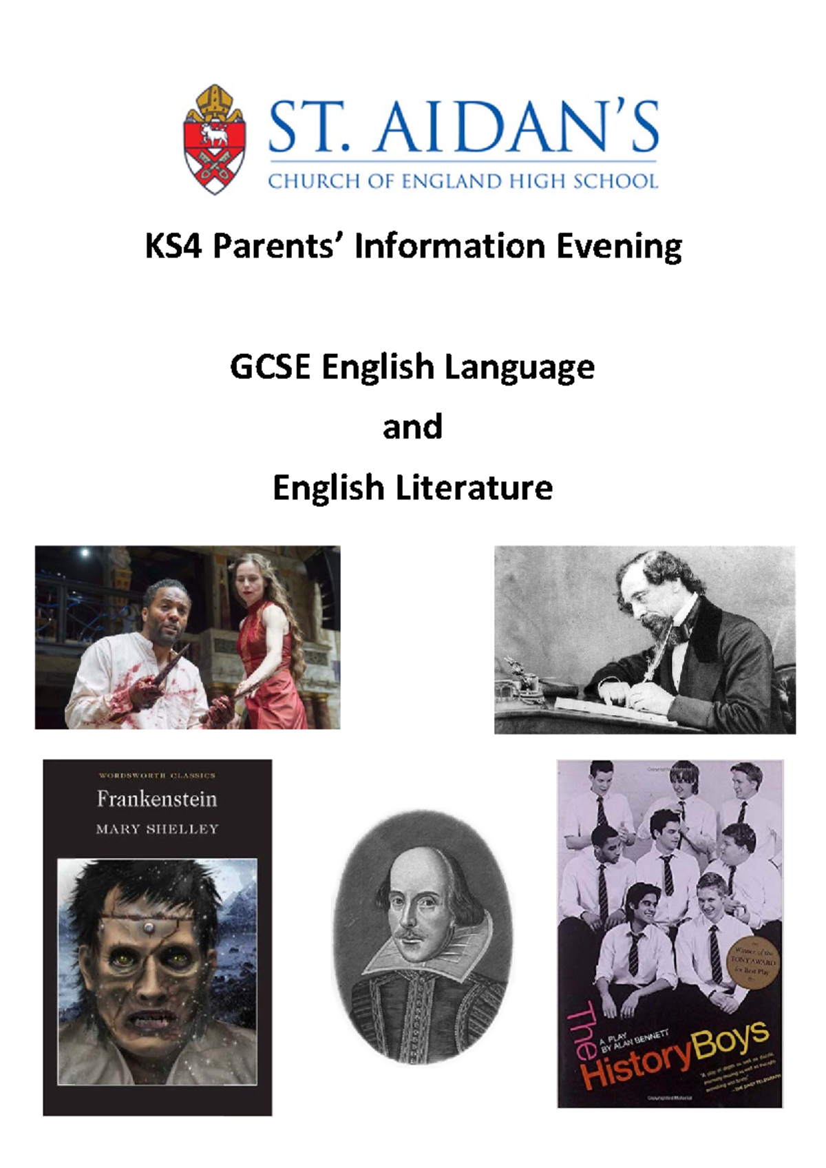 Info Booklet for GCSE English 2 - KKS4 PParen GCSE En nts’ In E Eng ...