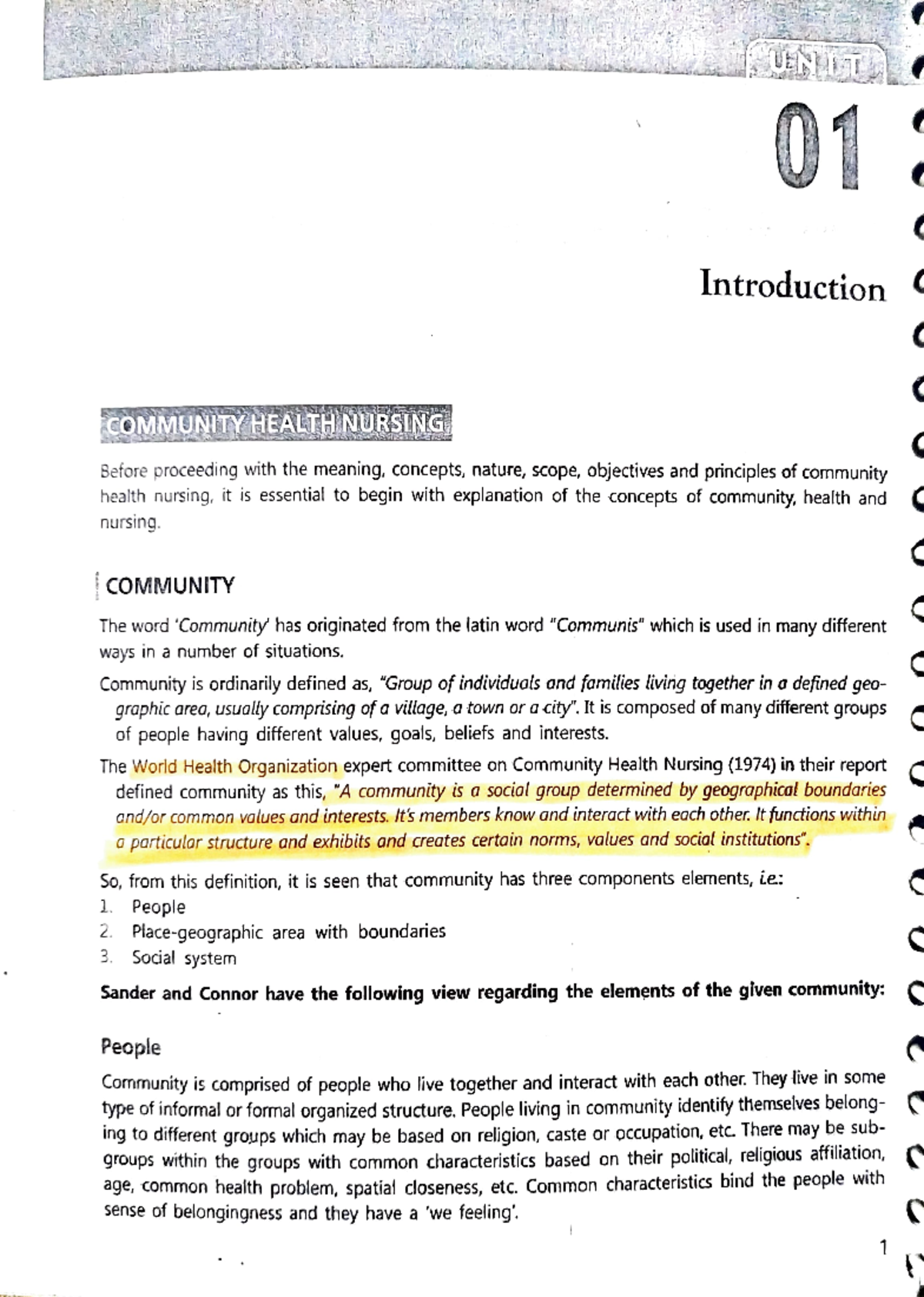 Community notes - UENILA 012 Introduction cOMMUNTY HEALTHNURSING Before ...