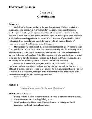 Business module 2 notes - TABLE OF CONTENTS 2 CHAPTER 1 Business & Its ...
