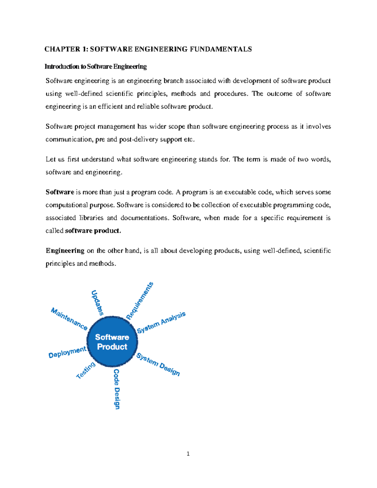 Chapter 1 Fundamentals Of Software Engineering Chapter 1 Software Engineering Fundamentals