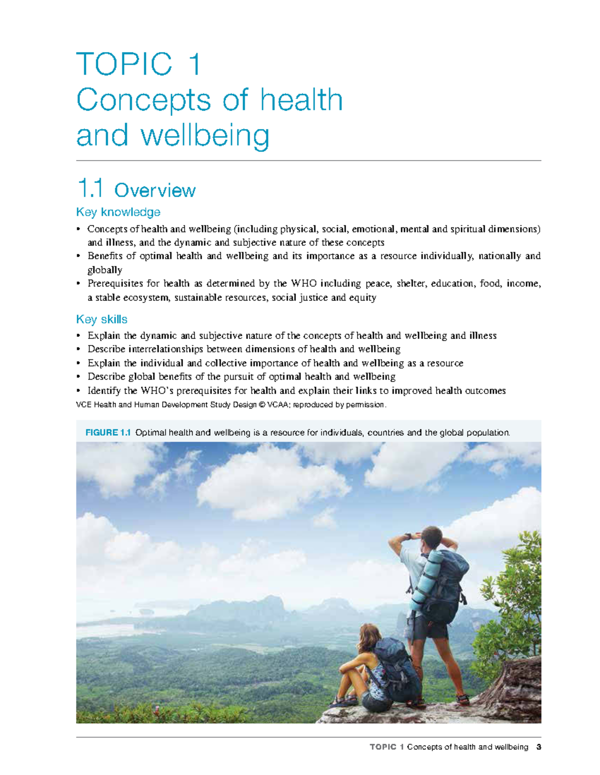 KC VCE HHD U3 4 5E c01 copy - TOPIC 1 Concepts of health and wellbeing ...
