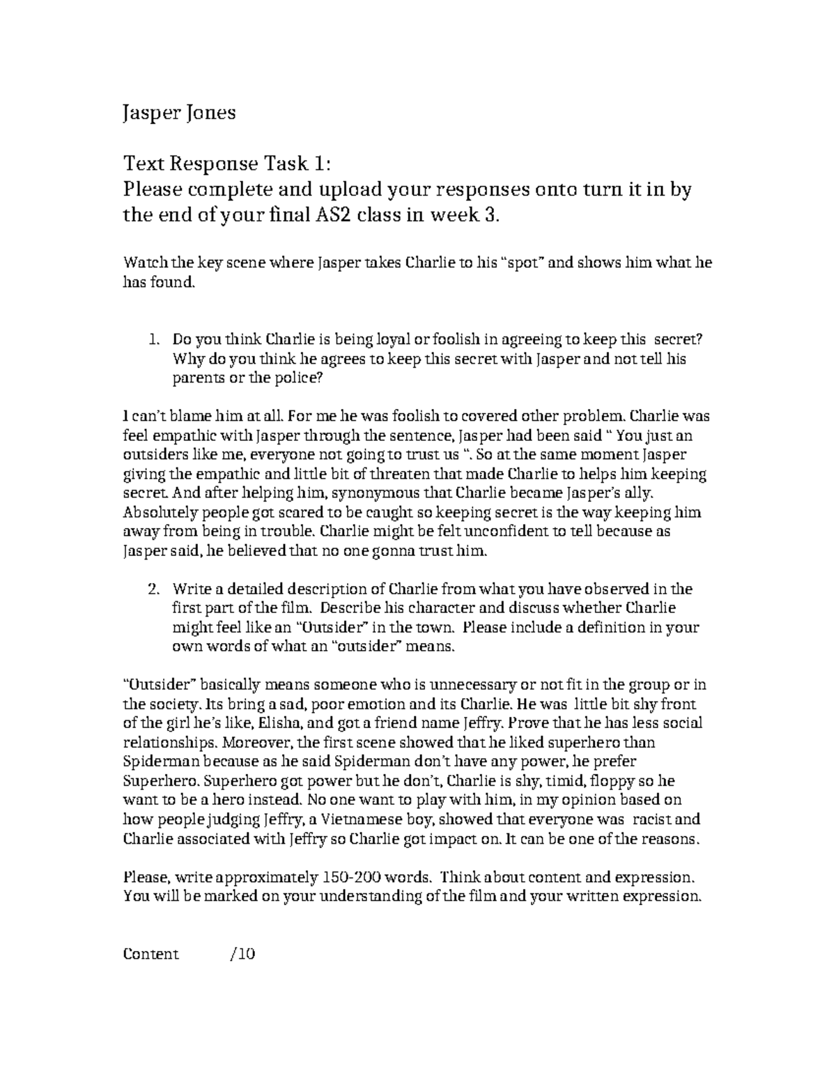 13824 Buyeong KIM Bunny 528148 561337545 - Jasper Jones Text Response ...
