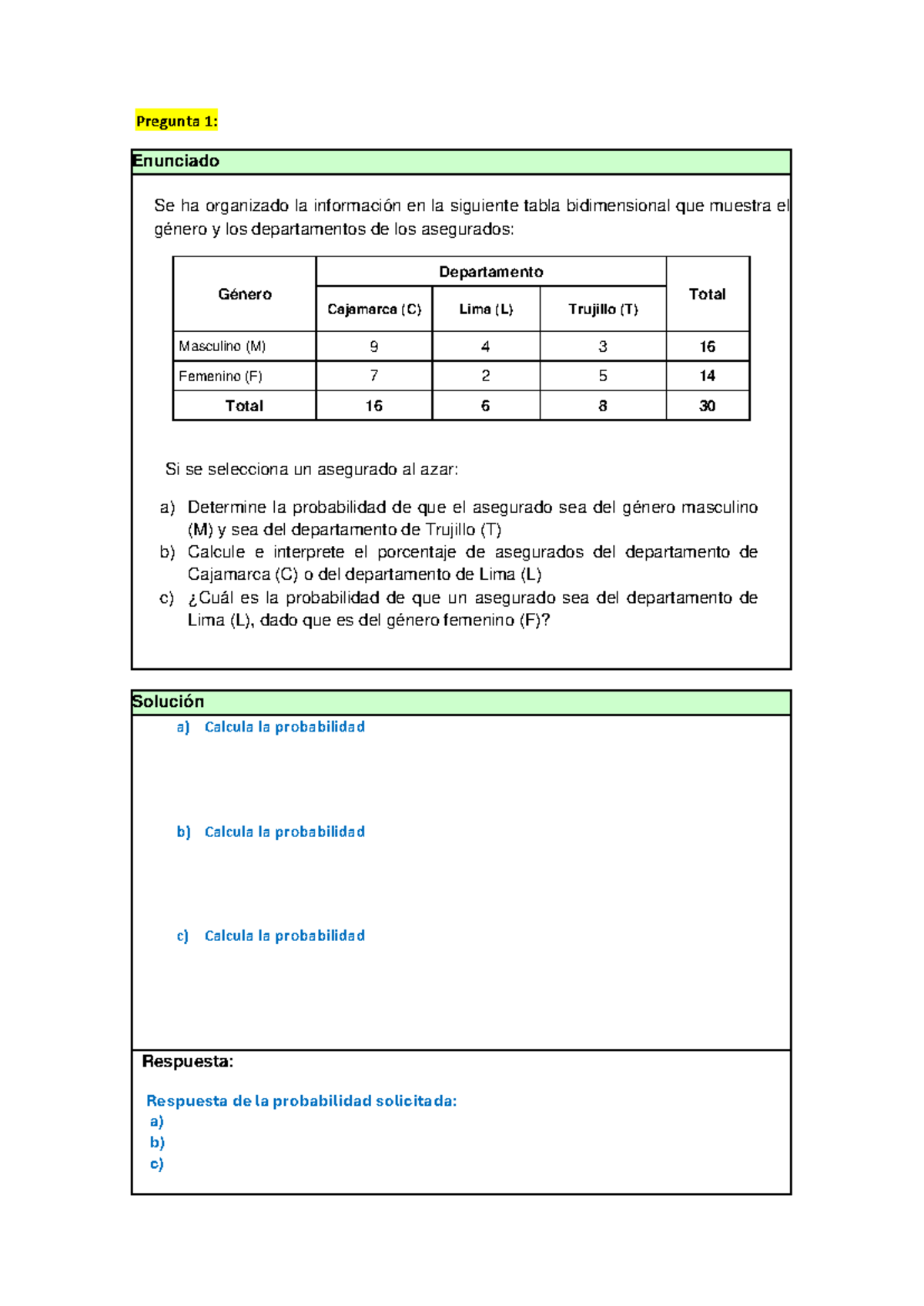 Practica DE Repaso T2 - Enunciado Se ha organizado la información en la ...