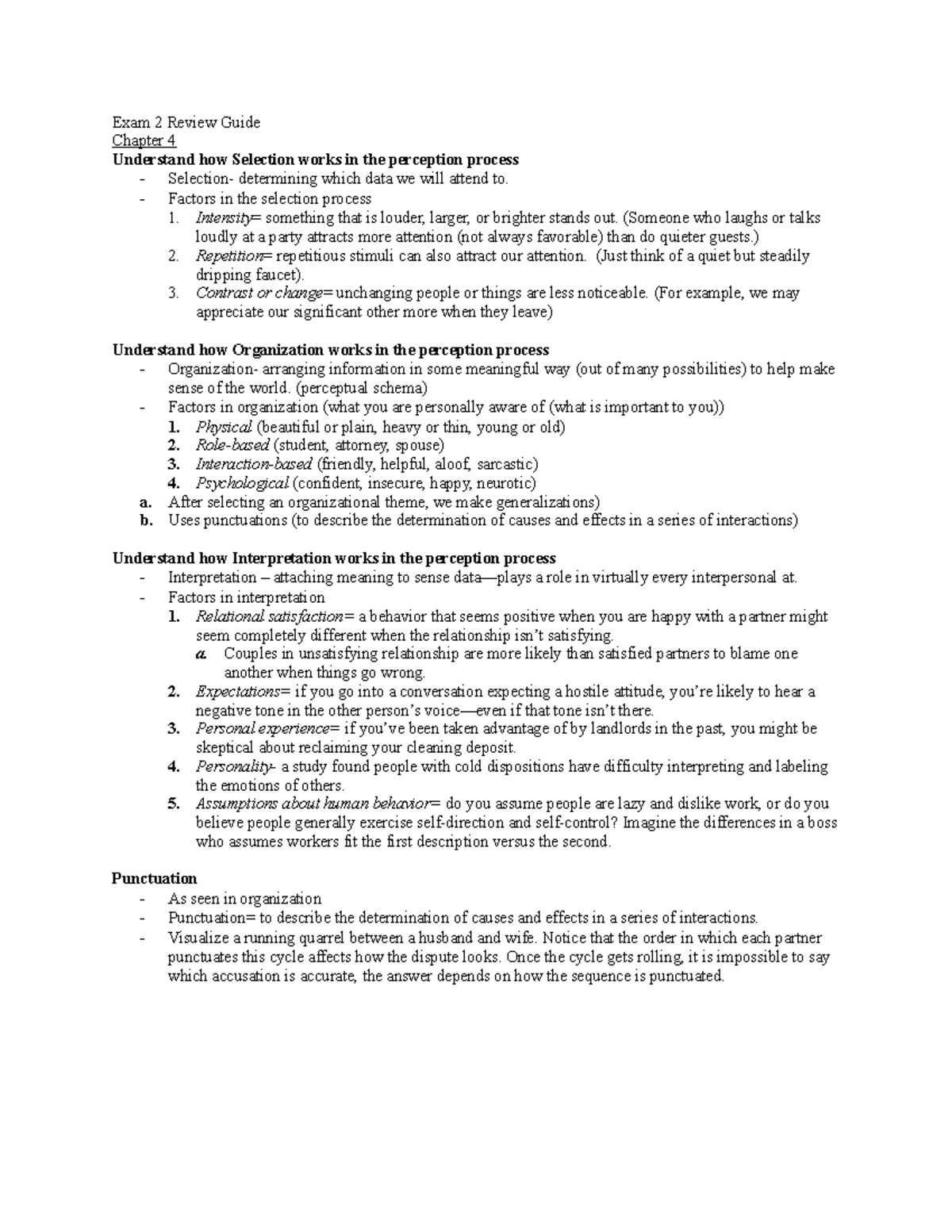 Exam 2 Review Guide - Exam 2 - Exam 2 Review Guide Chapter 4 Understand ...