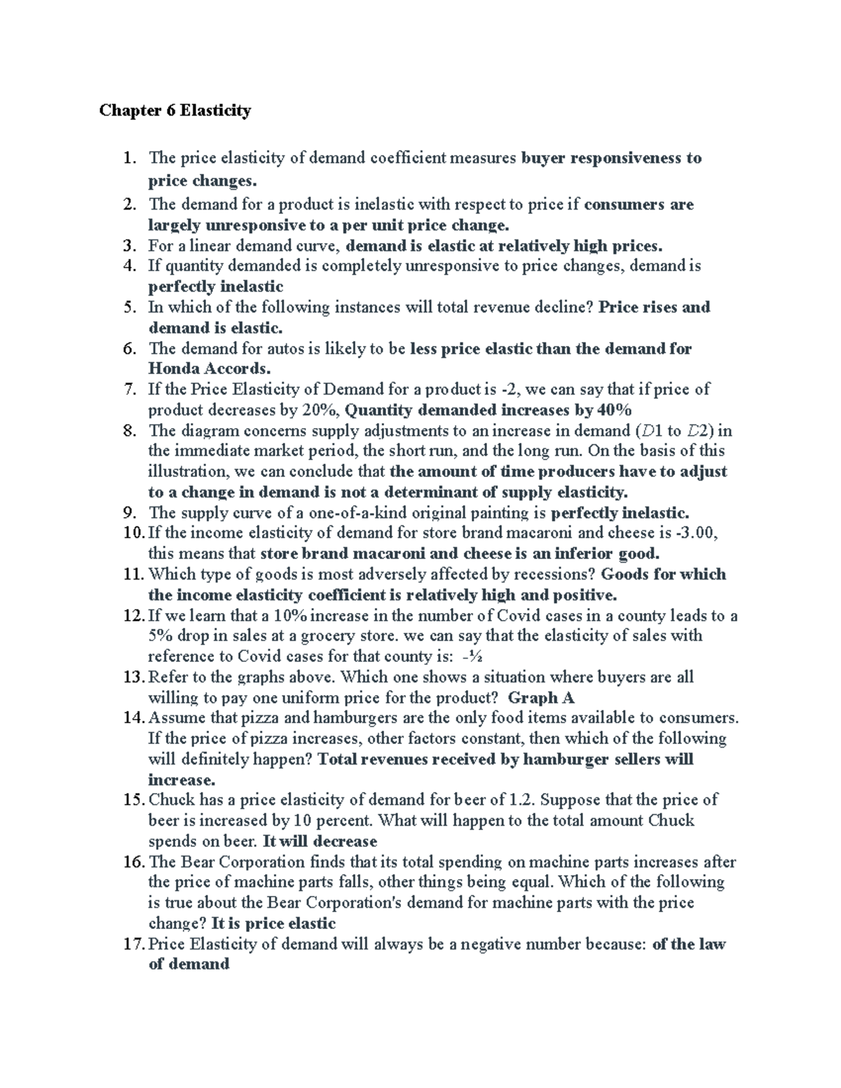 Chapter 6 Elasticity - ECON102: Applied Microeconomics Nidhi Thakur ...