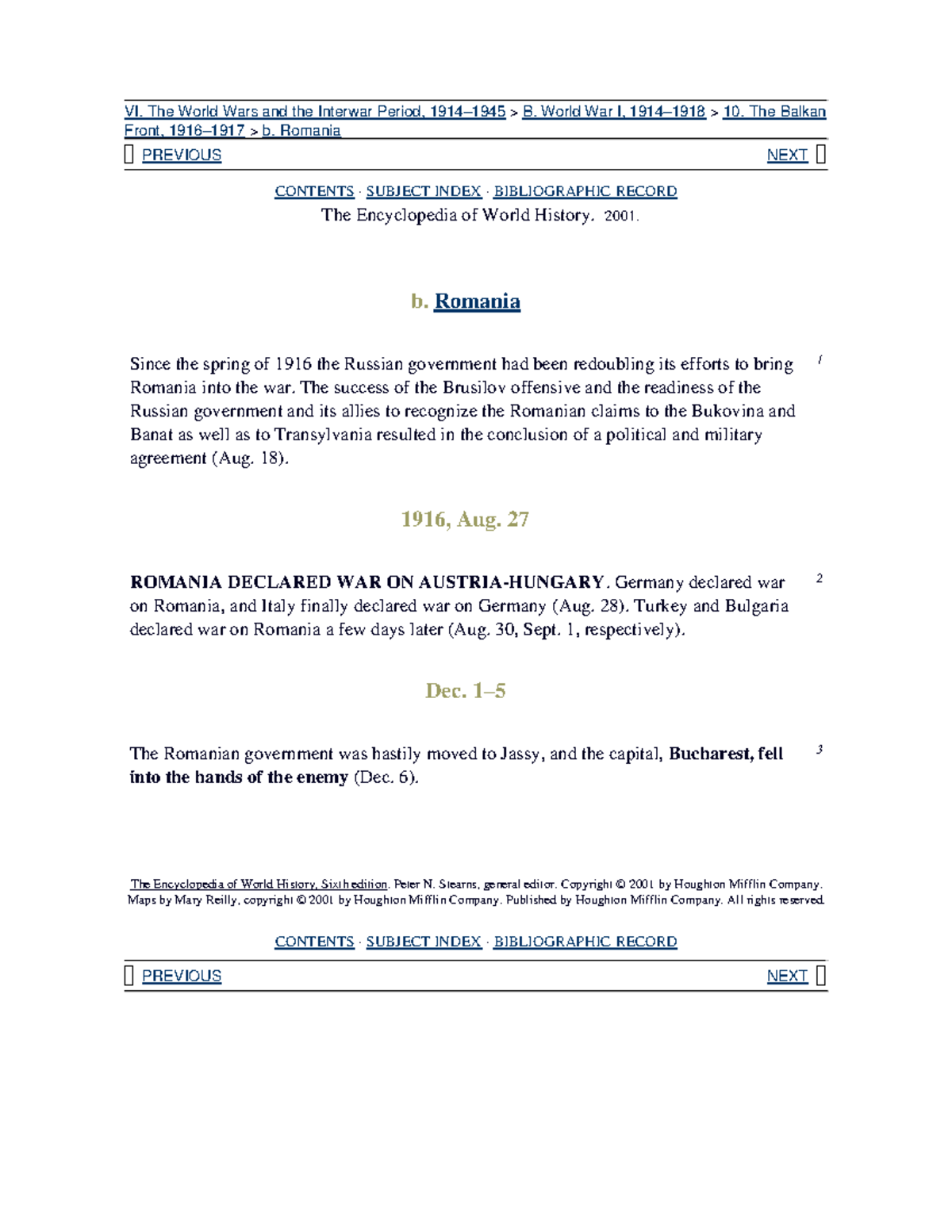 The Encyclopedia of World History The Encyclopedia of World History ...