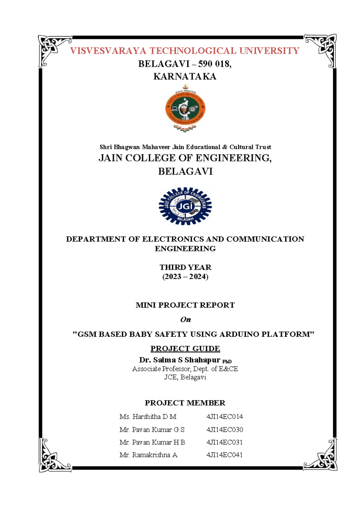 Mini project report.docx 23- 24 - VISVESVARAYA TECHNOLOGICAL UNIVERSITY ...