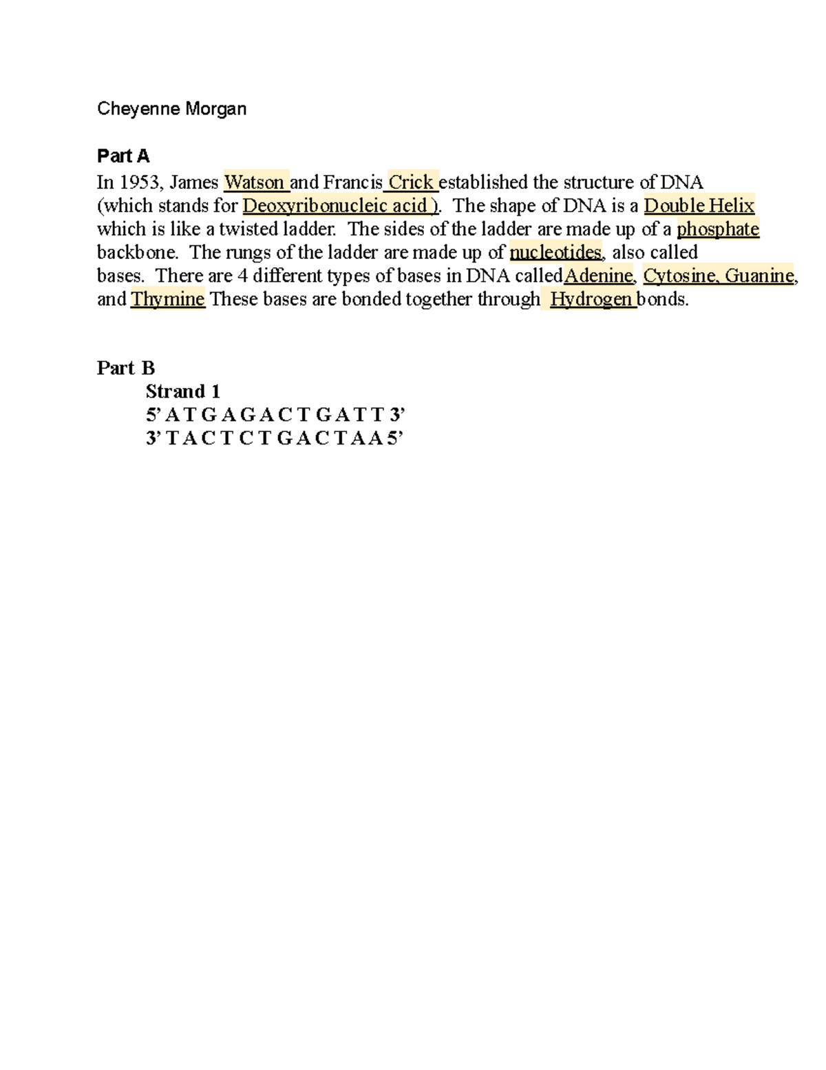 Online assignment #2 - Kennedy Norris teaches this course - Cheyenne ...