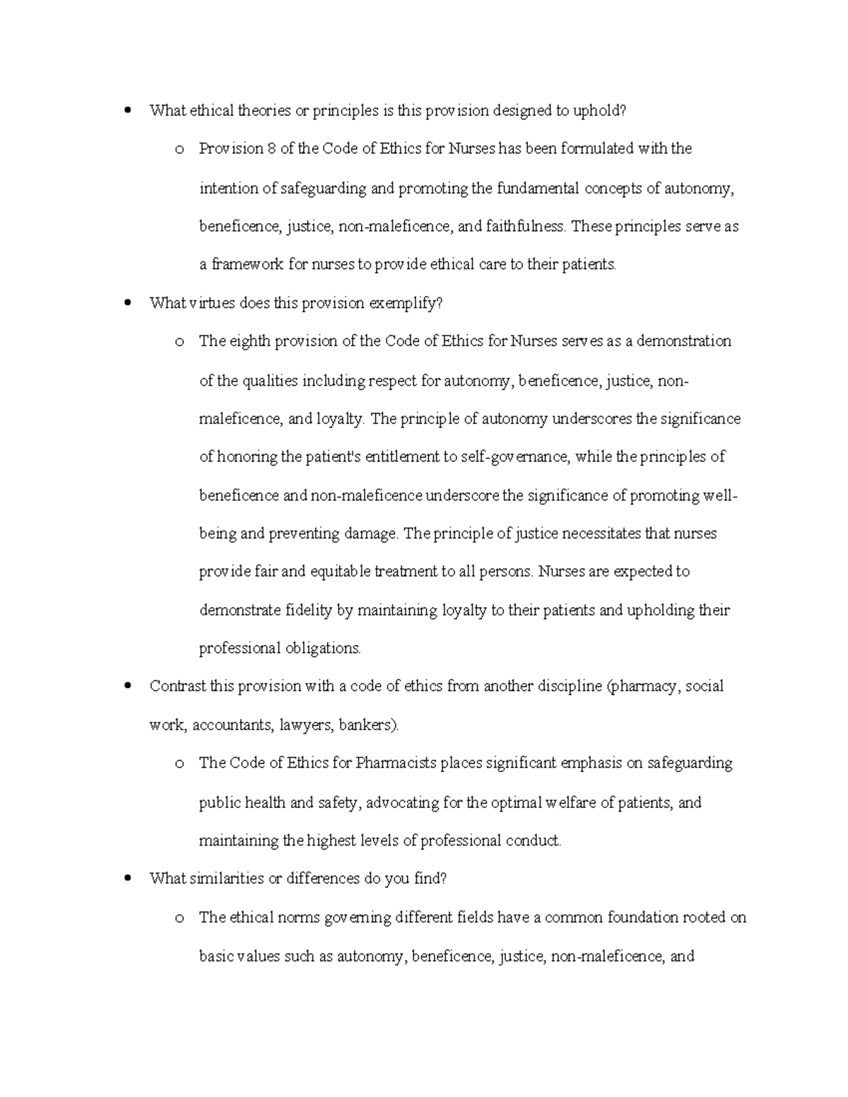 Critical and Comparative Analysis of Ethics - What ethical theories or ...