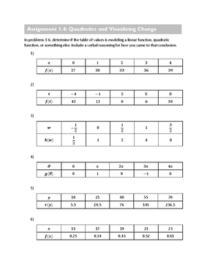 Notes 1.1 Change in Tandem Completed - AP Precalculus Notes Name: Topic ...