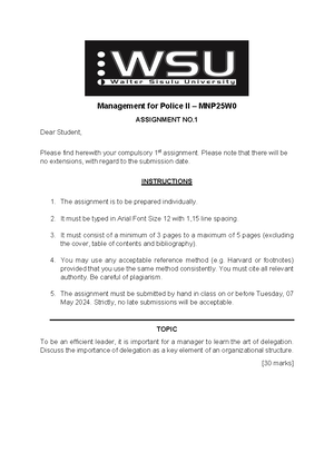 [Solved] A project on a career of being a police including description ...