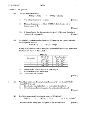 LAB Report 6 - Student - JOHOR MATRICULATION COLLEGE CHEMISTRY UNIT ...